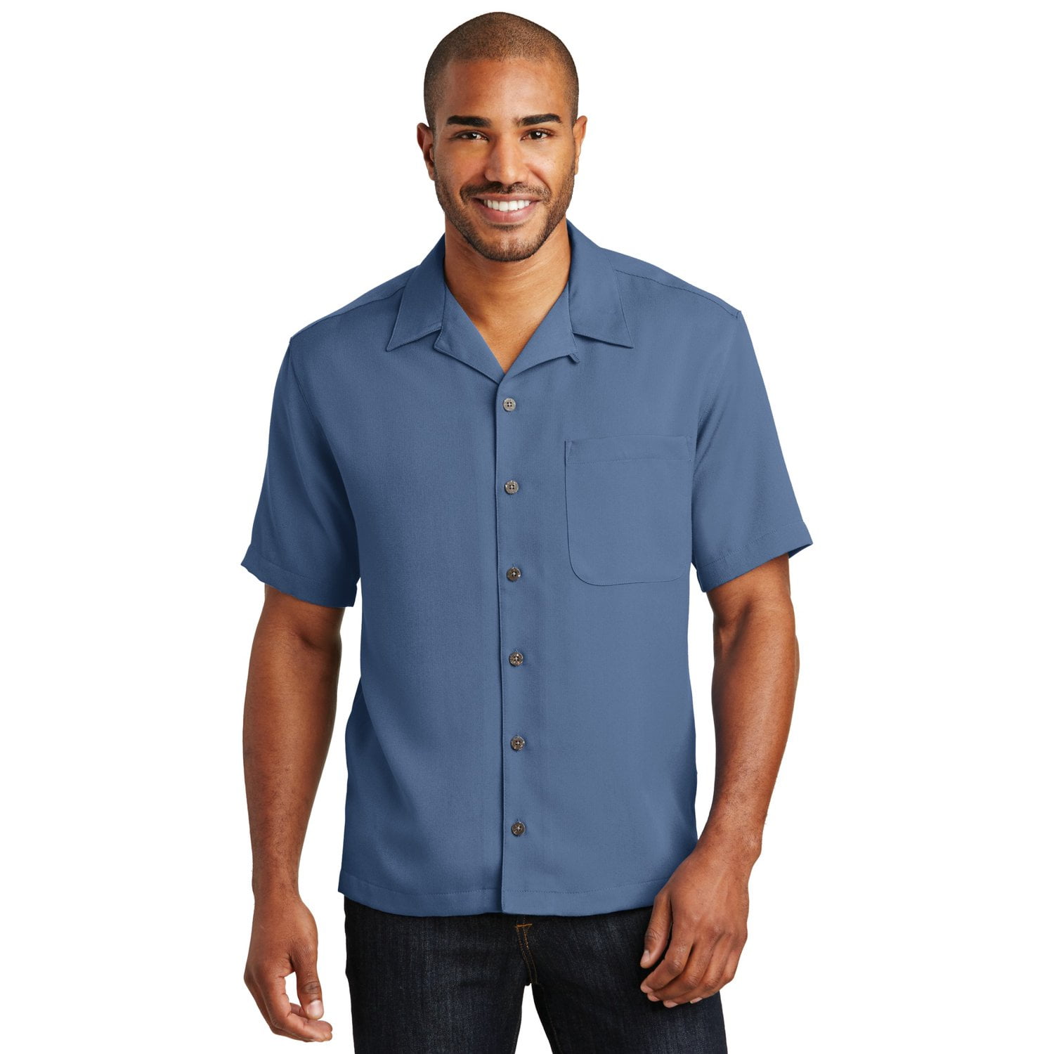 Port Authority Easy Care Camp Shirt. S535 - Walmart.com