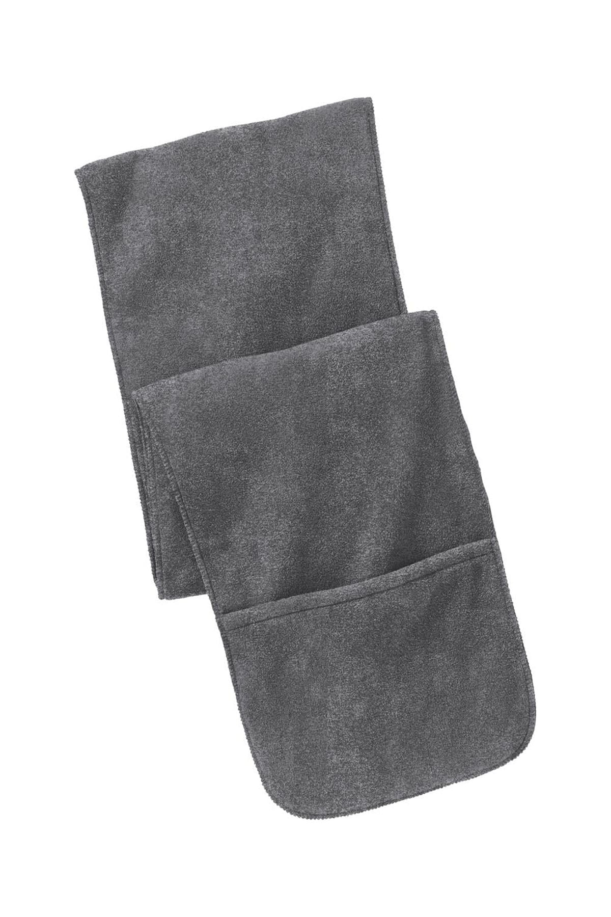 Port Authority Extra Long Fleece Scarf with Pockets-One Size (Midnight ...