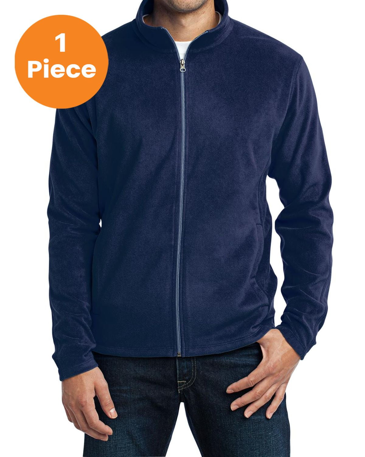 Port Authority F223 Microfleece Jacket , True Navy, XL, Mens Coats and ...