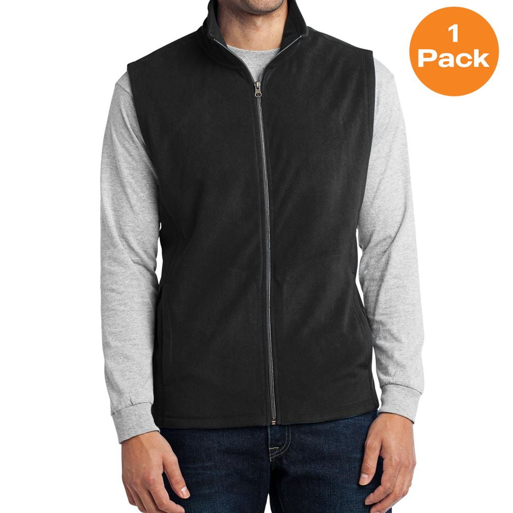 Port Authority F226 Microfleece Vest, Black, S, Mens Vests - Walmart.com