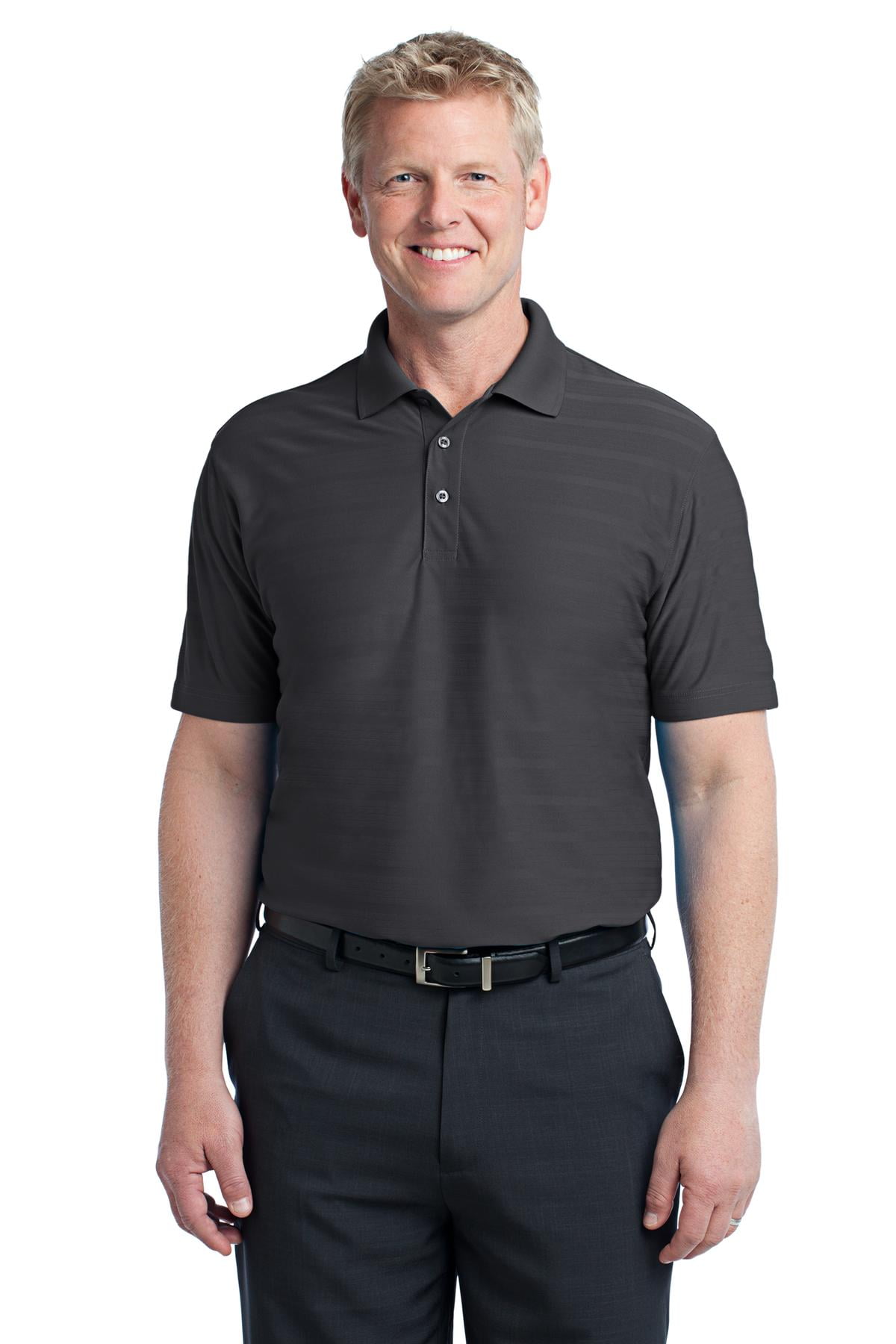 Port Authority Golf Shirt K514 Unisex Horizontal Texture Polo - Walmart.com