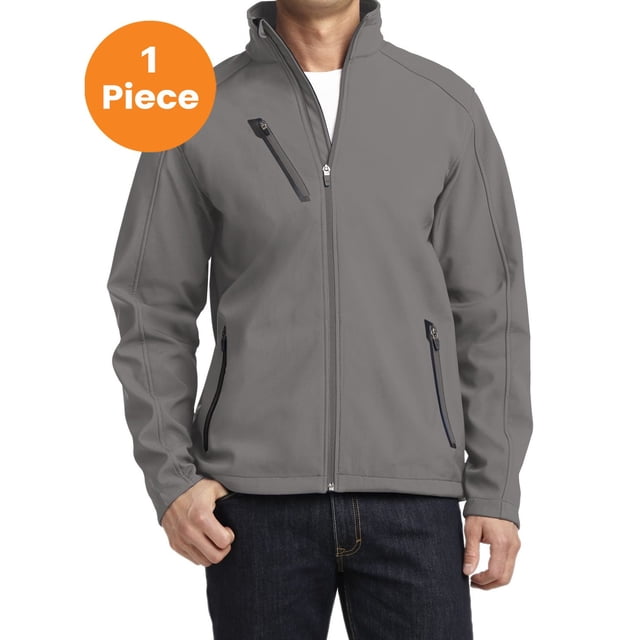 Port Authority J324 Welded Soft Shell Jacket, Deep Smoke, L, Mens Coats ...