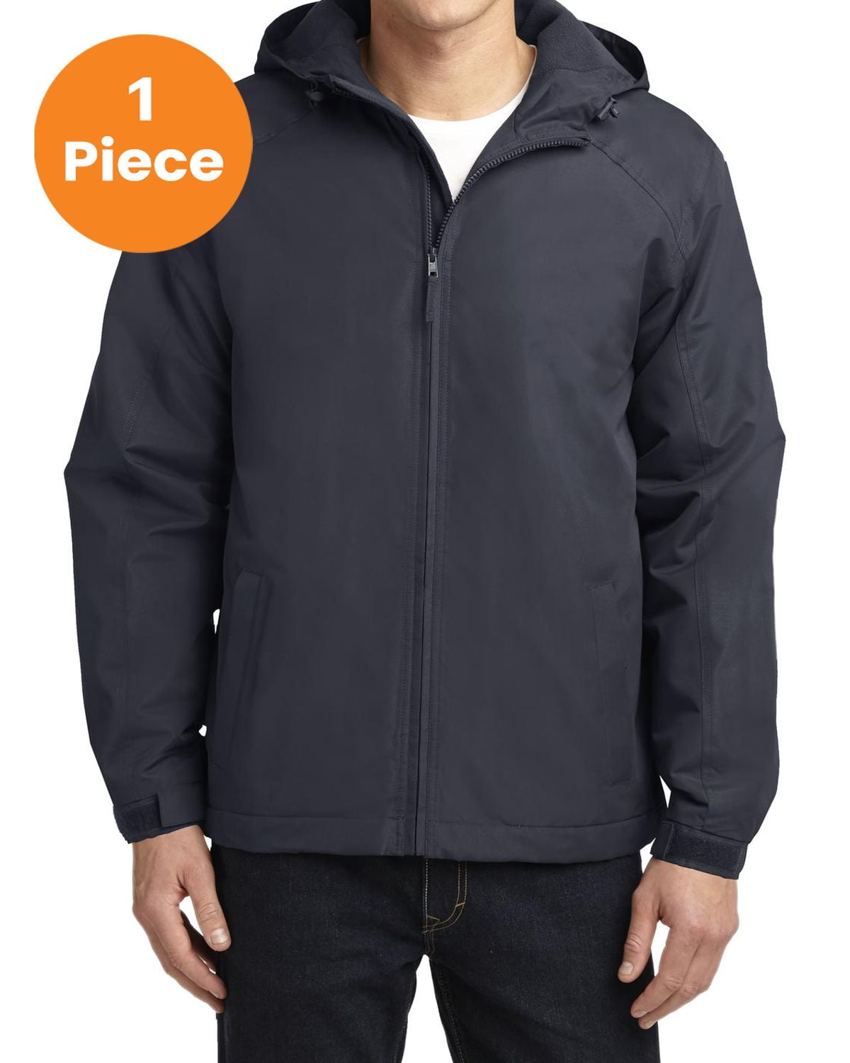 Port Authority J327 Hooded Charger Jacket , Battleship Grey, XS, Mens ...