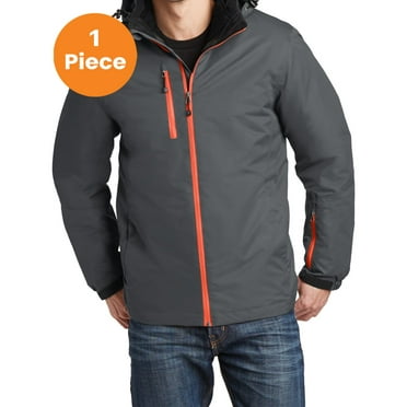 Port Authority Men's Vortex Waterproof 3-in-1 Jacket_Magnet/ Orange_4XL ...