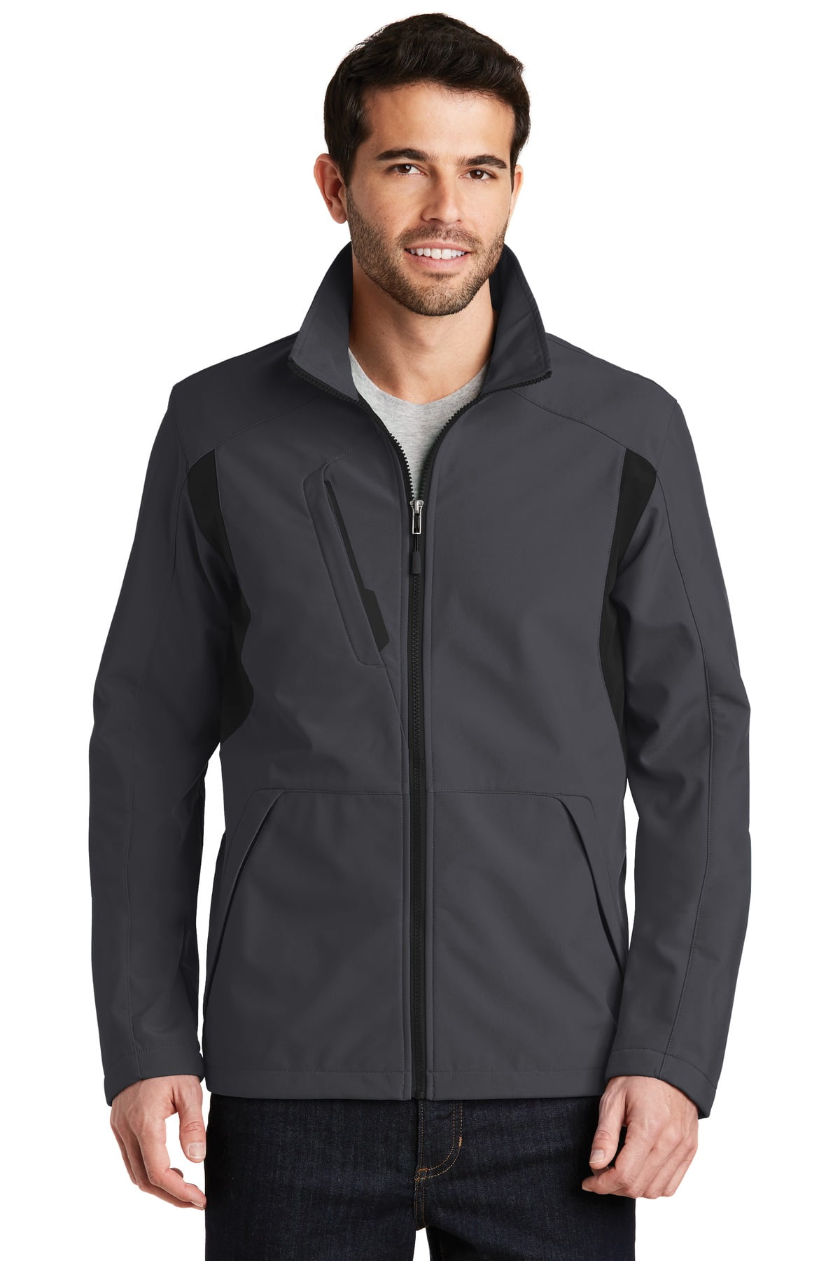 Port Authority J336 Back-Block Soft Shell Jacket, 100% polyester woven ...