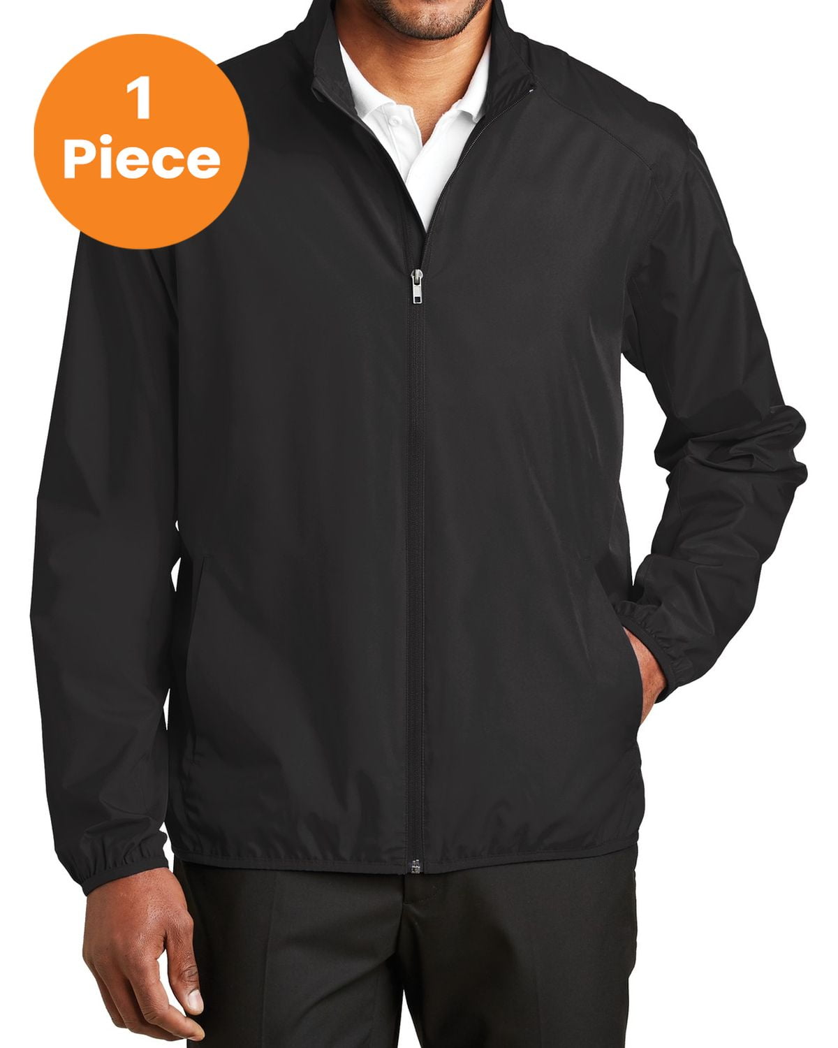 Port Authority J344 Zephyr Full-Zip Jacket, Black, 4XL, Big and Tall Coats and Jackets - Walmart.com