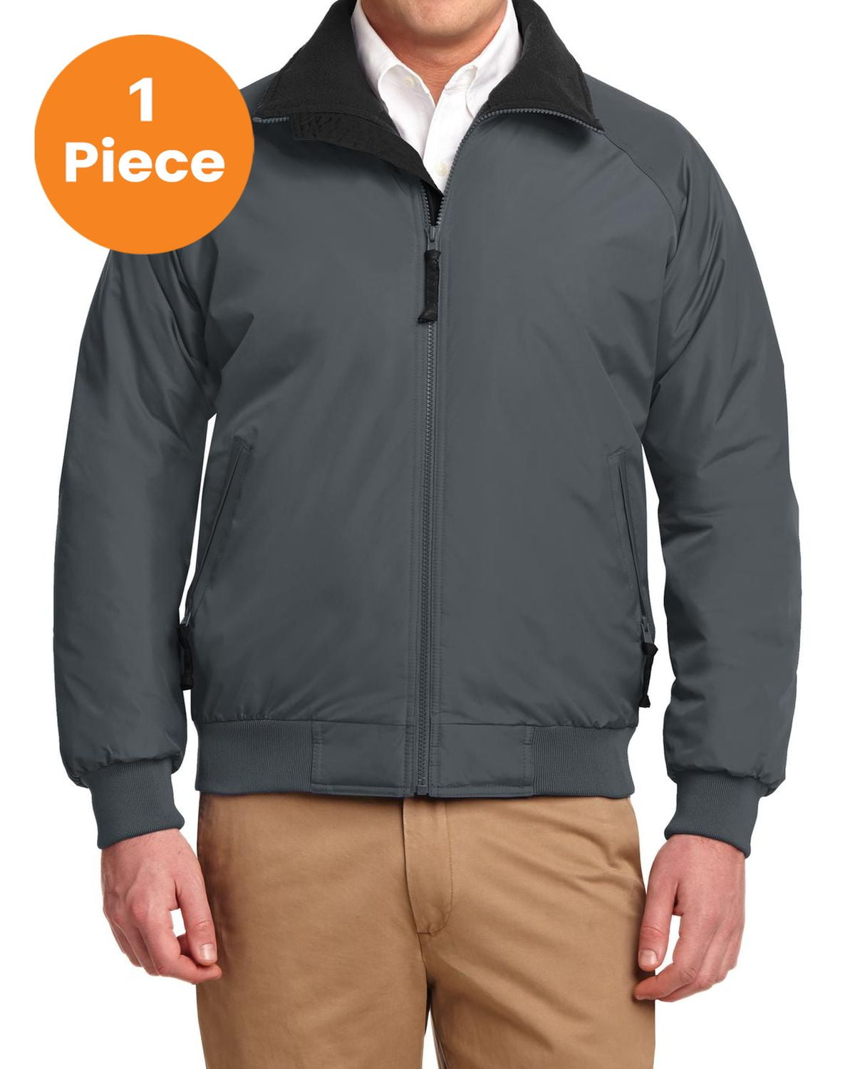 Port Authority J754 Men’s Nylon Polyester Challenger Jacket, Steel Grey ...