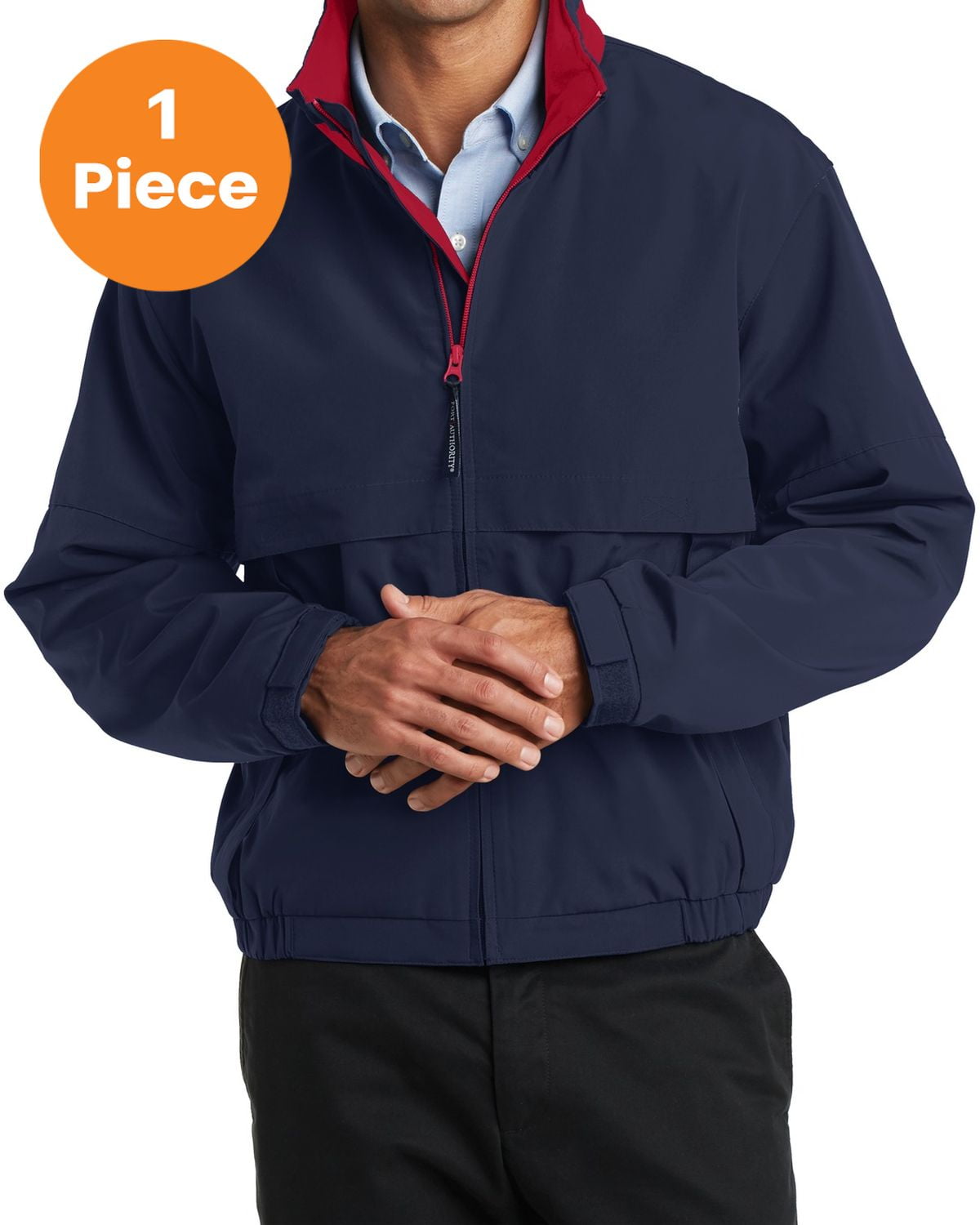 Port Authority J764 Legacy Jacket, Dark Navy/Red, XS, Mens Coats and ...