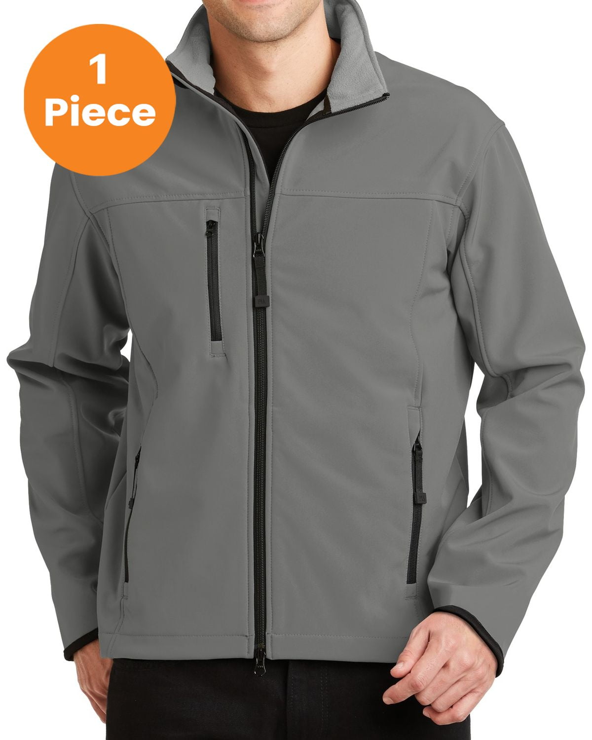 Port Authority J790 Glacier Soft Shell Jacket, Smoke Grey/ Chrome, XL ...