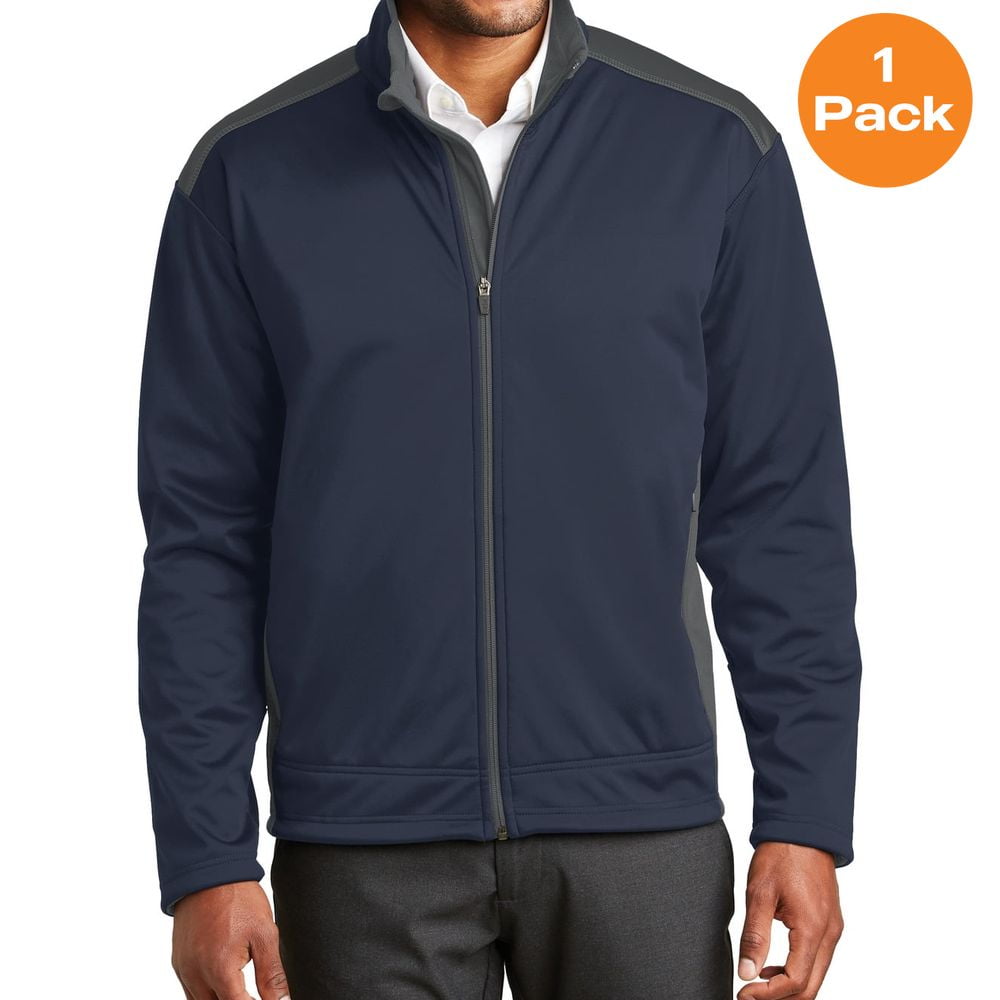 Port Authority J794 Two-Tone Soft Shell Jacket, Navy/Graphite, S, Mens ...