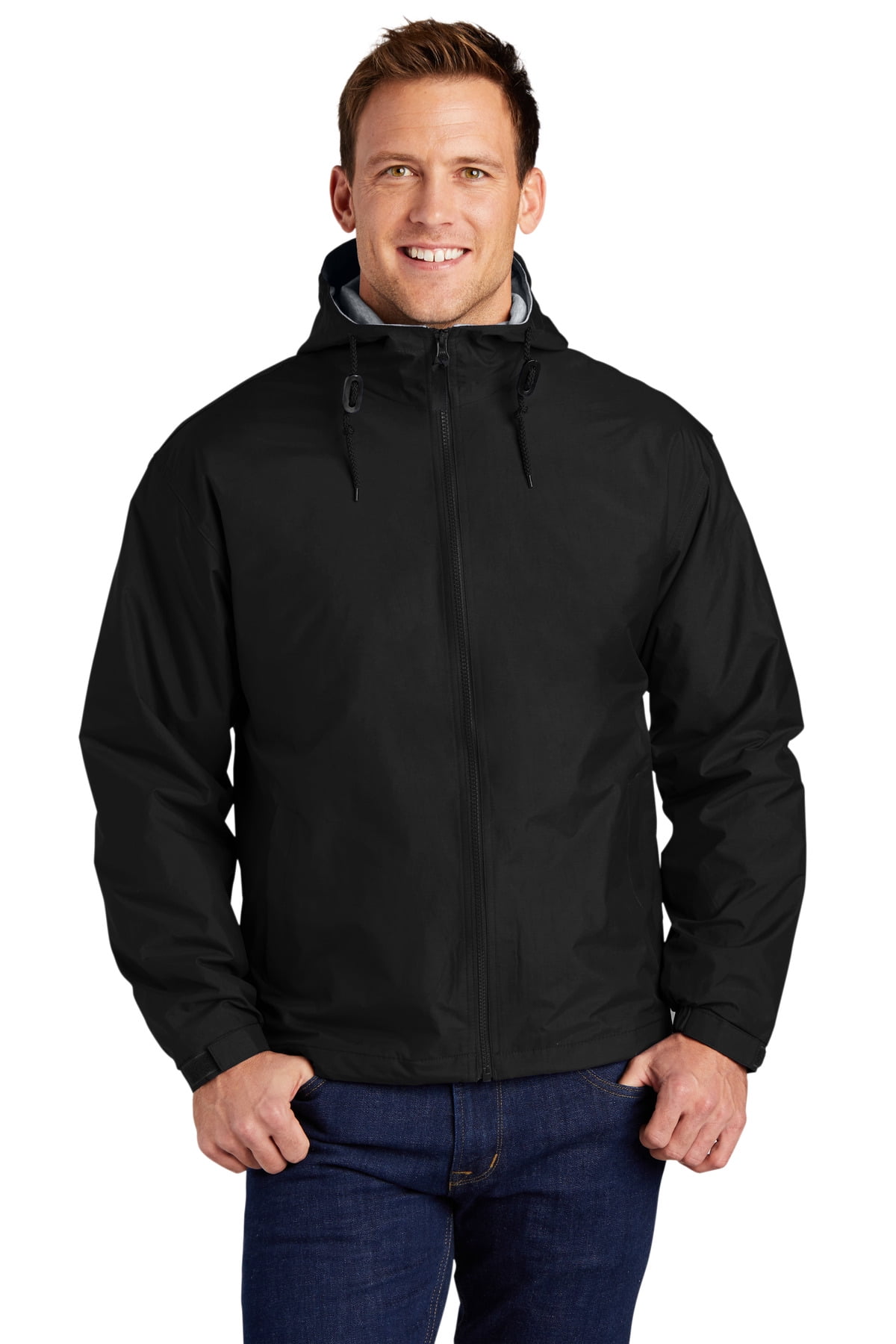 Port Authority JP56 Mens Team Jacket, Black & Light Oxford - Extra ...