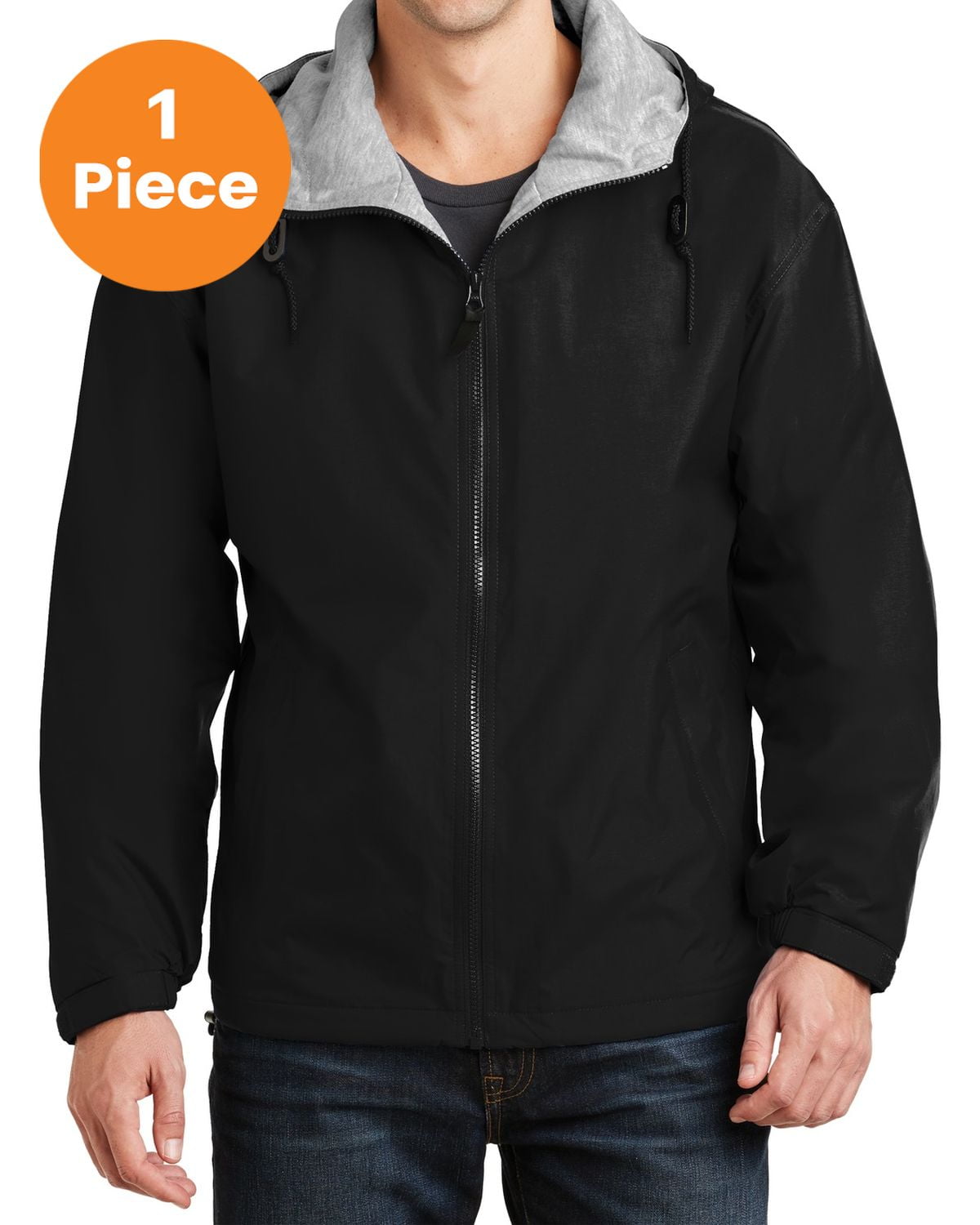 Port Authority JP56 Team Jacket, Black/Light Oxford, 6XL, Mens Coats ...