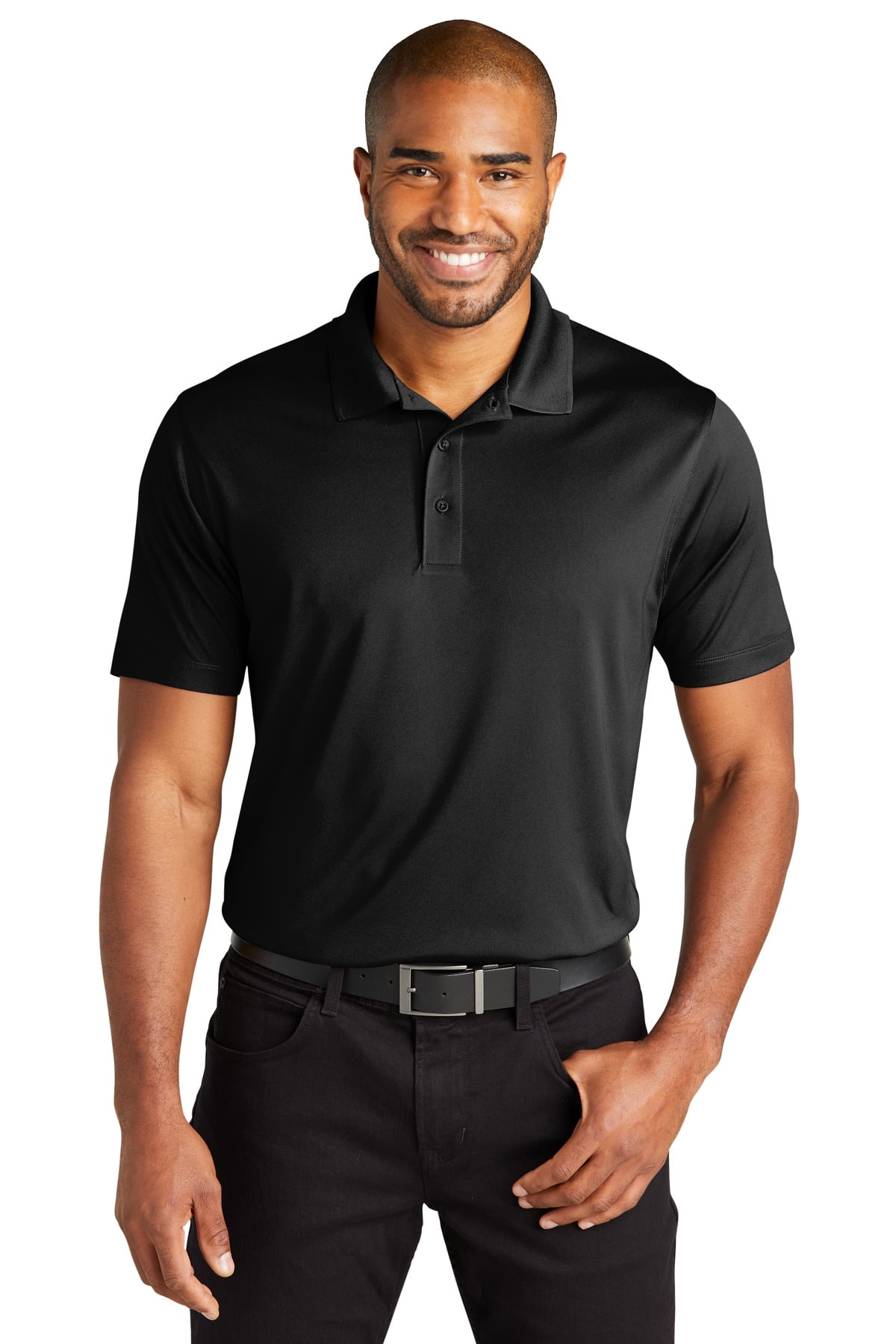 Port Authority K863 Recycled Performance Polo, Deep Black, S - Walmart.com