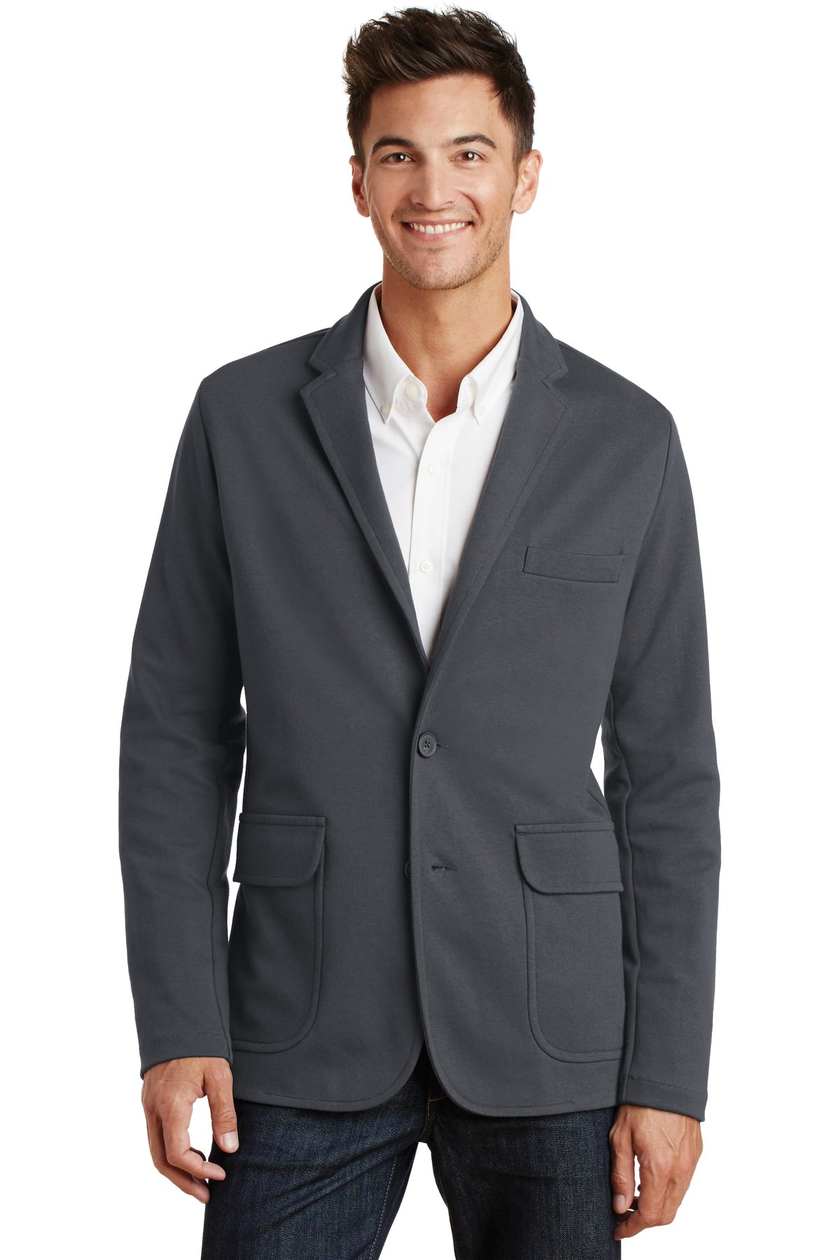Port Authority Knit Blazer M2000 - Battleship Grey - XL - Walmart.com
