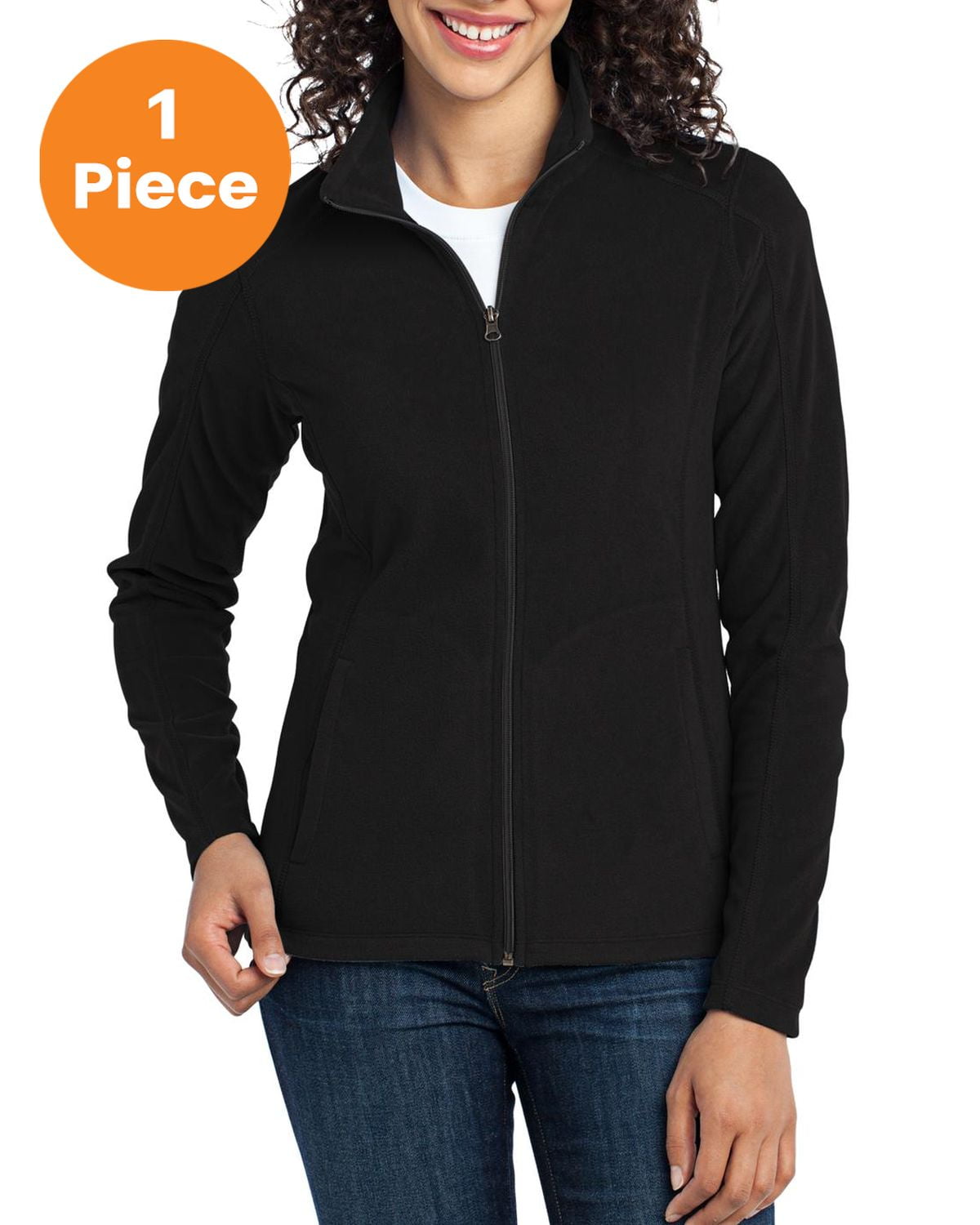 Port Authority L223 Ladies Microfleece Jacket, Black, XXL, Womens ...