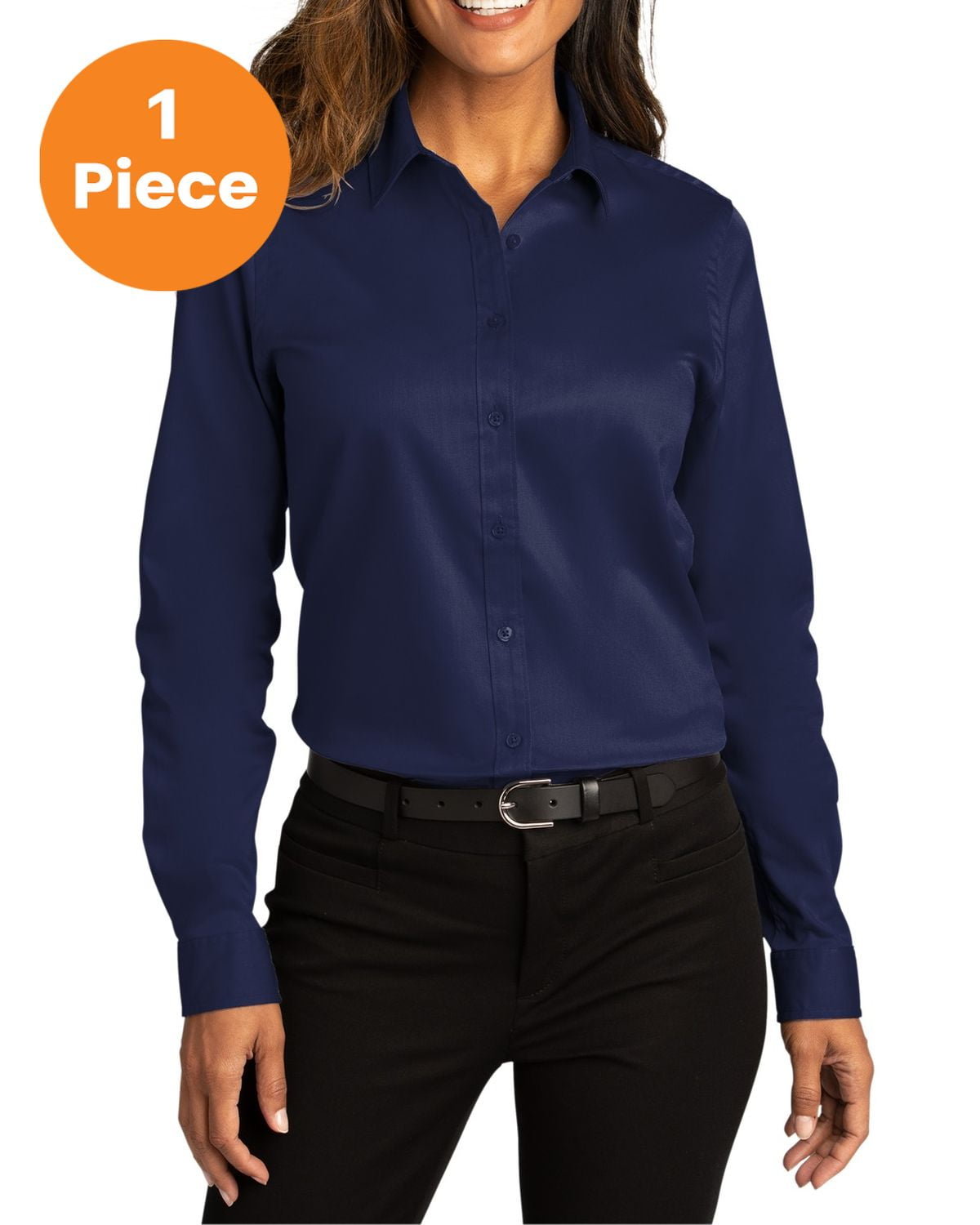 Port Authority LW808 Ladies Long Sleeve SuperPro React Twill Shirt ...