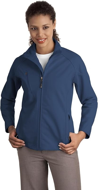 Port Authority Ladies Textured Soft Shell Jacket - Walmart.com