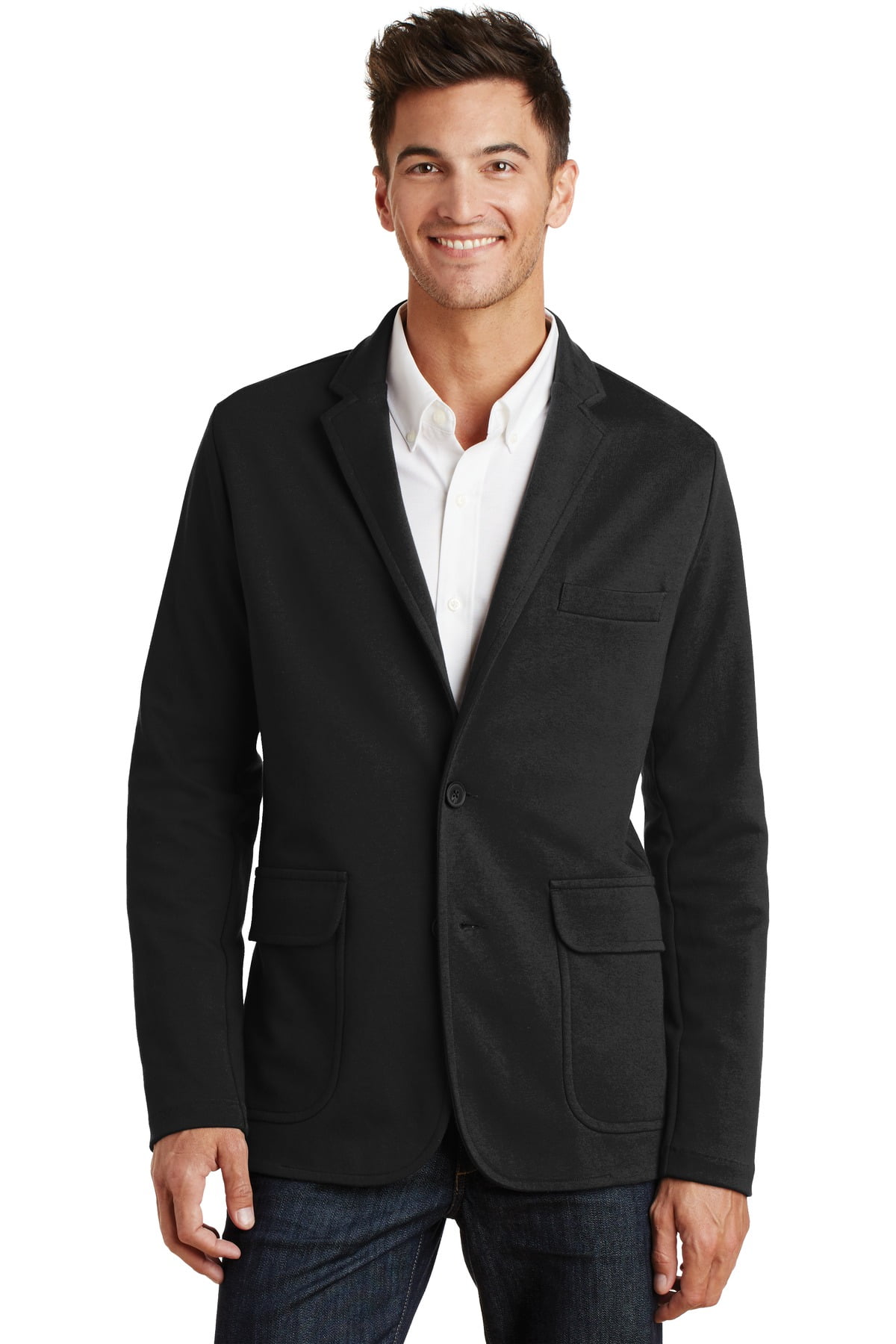 Port Authority [M2000] Mens Knit Blazer, Black, XS - Walmart.com