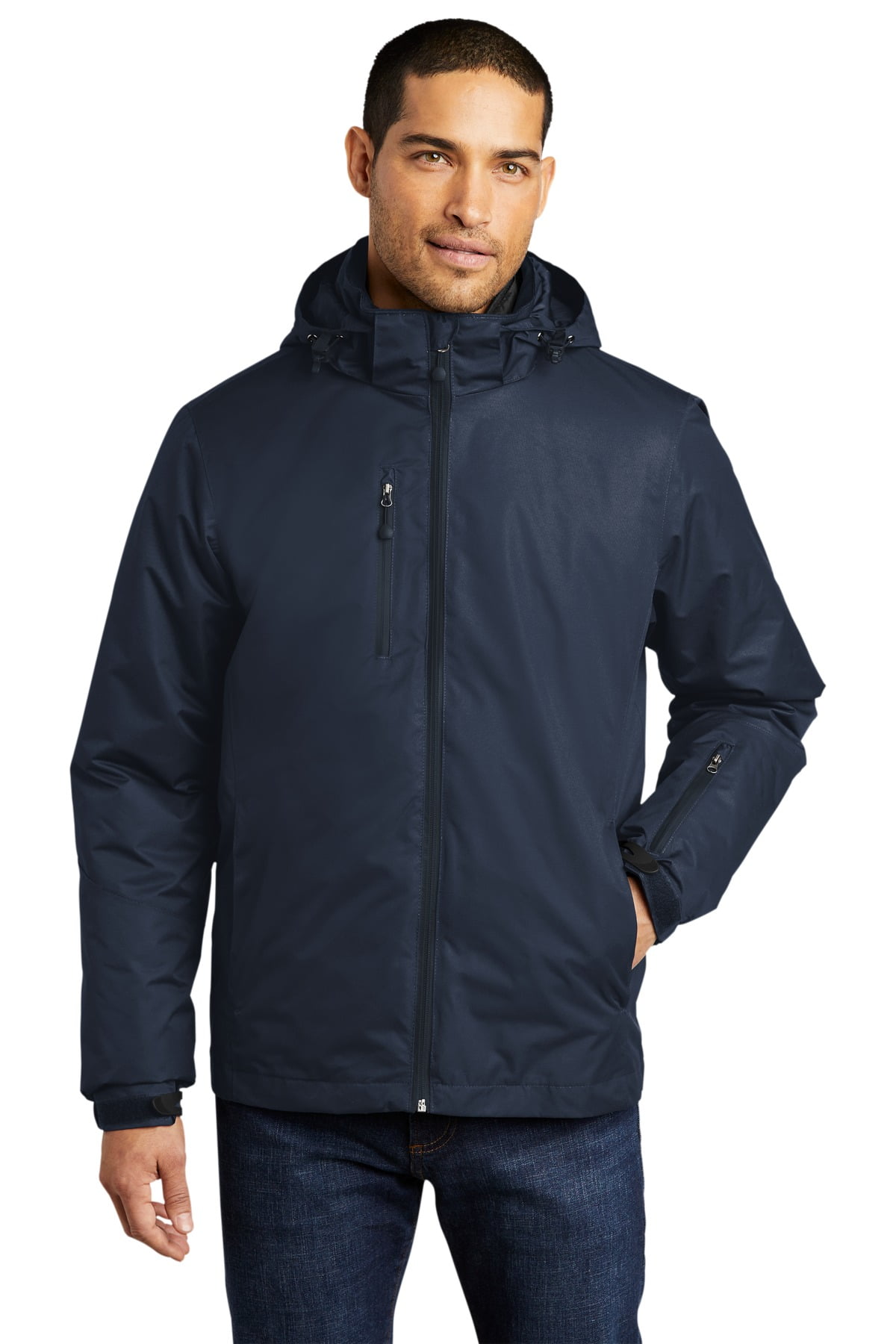 Port Authority Men's Vortex Waterproof 3in1 Jacket - J332 - Walmart.com