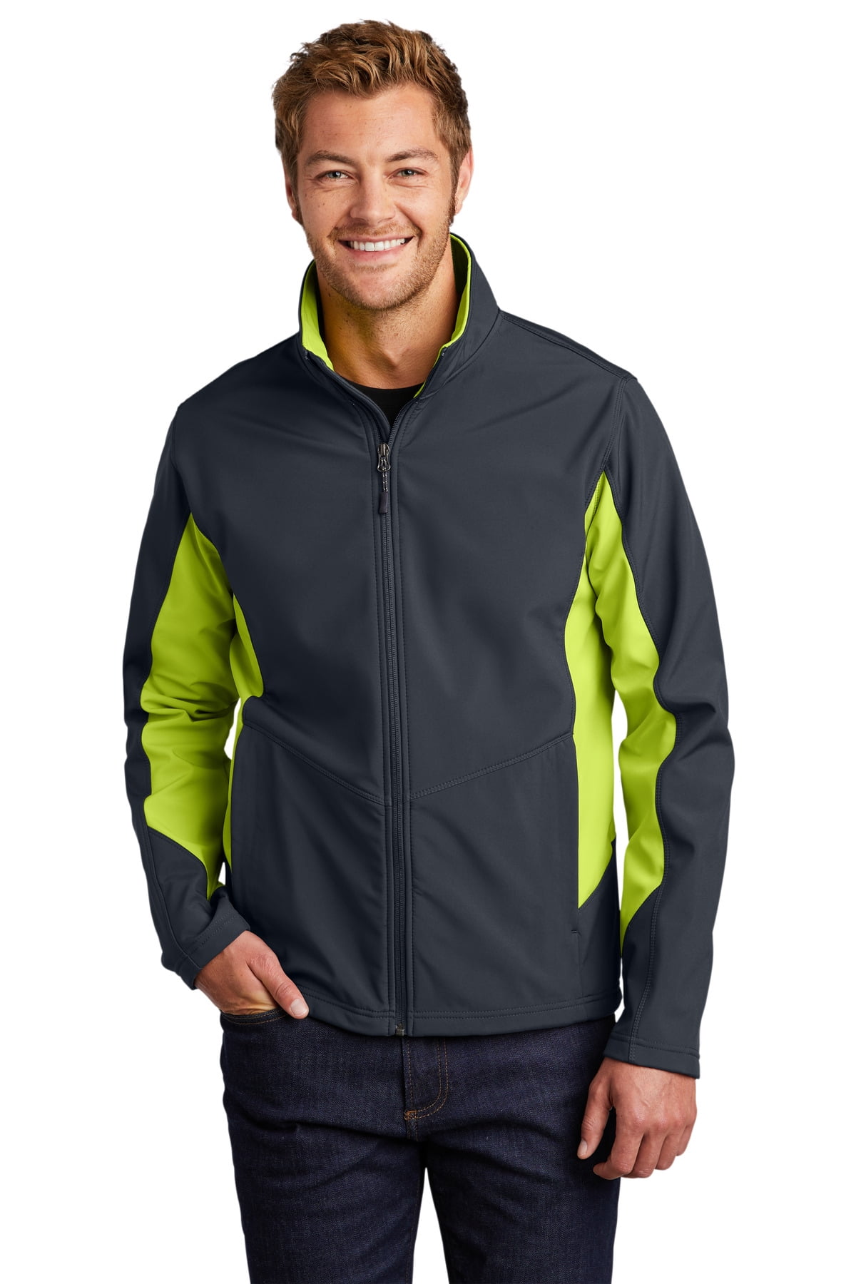 Port Authority Men's Warmth Colorblock Soft Shell Jacket - Walmart.com