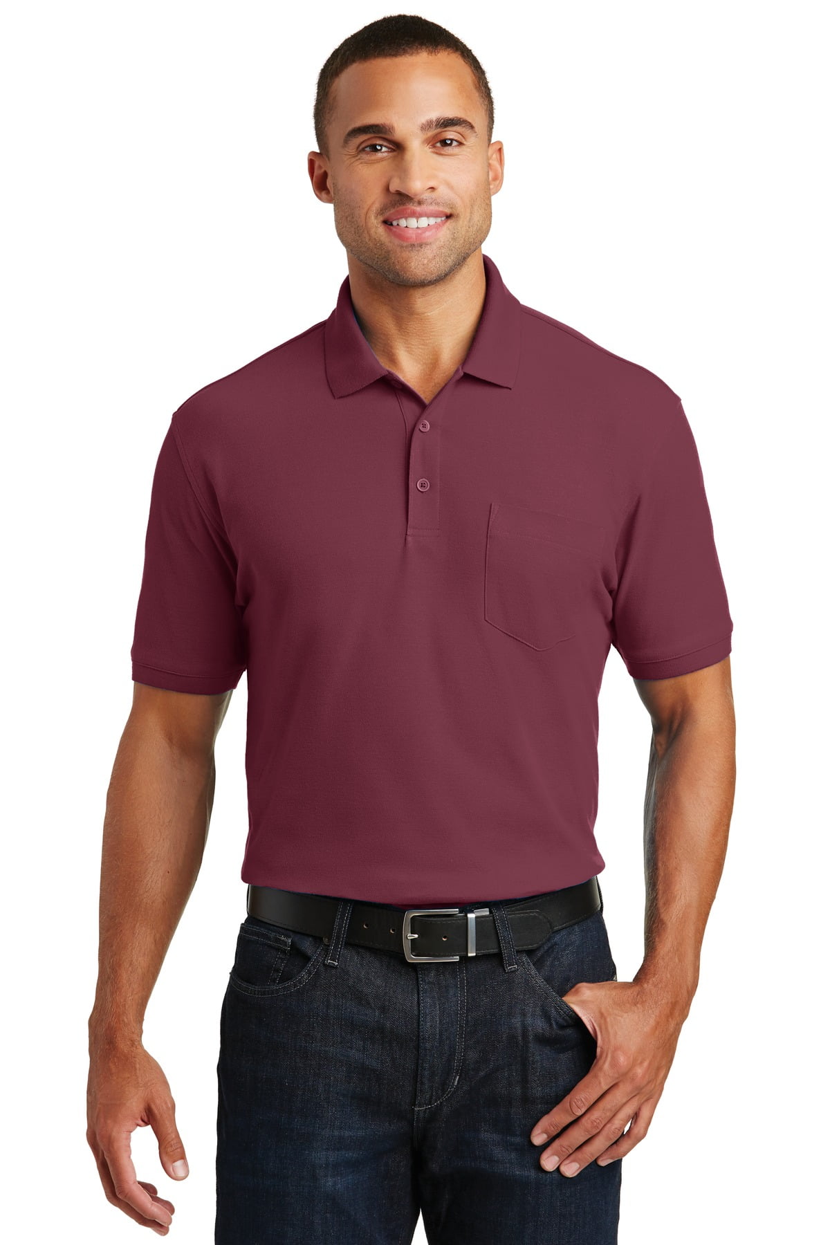 Port Authority ® Core Classic Pique Pocket Polo. K100P - Walmart.com