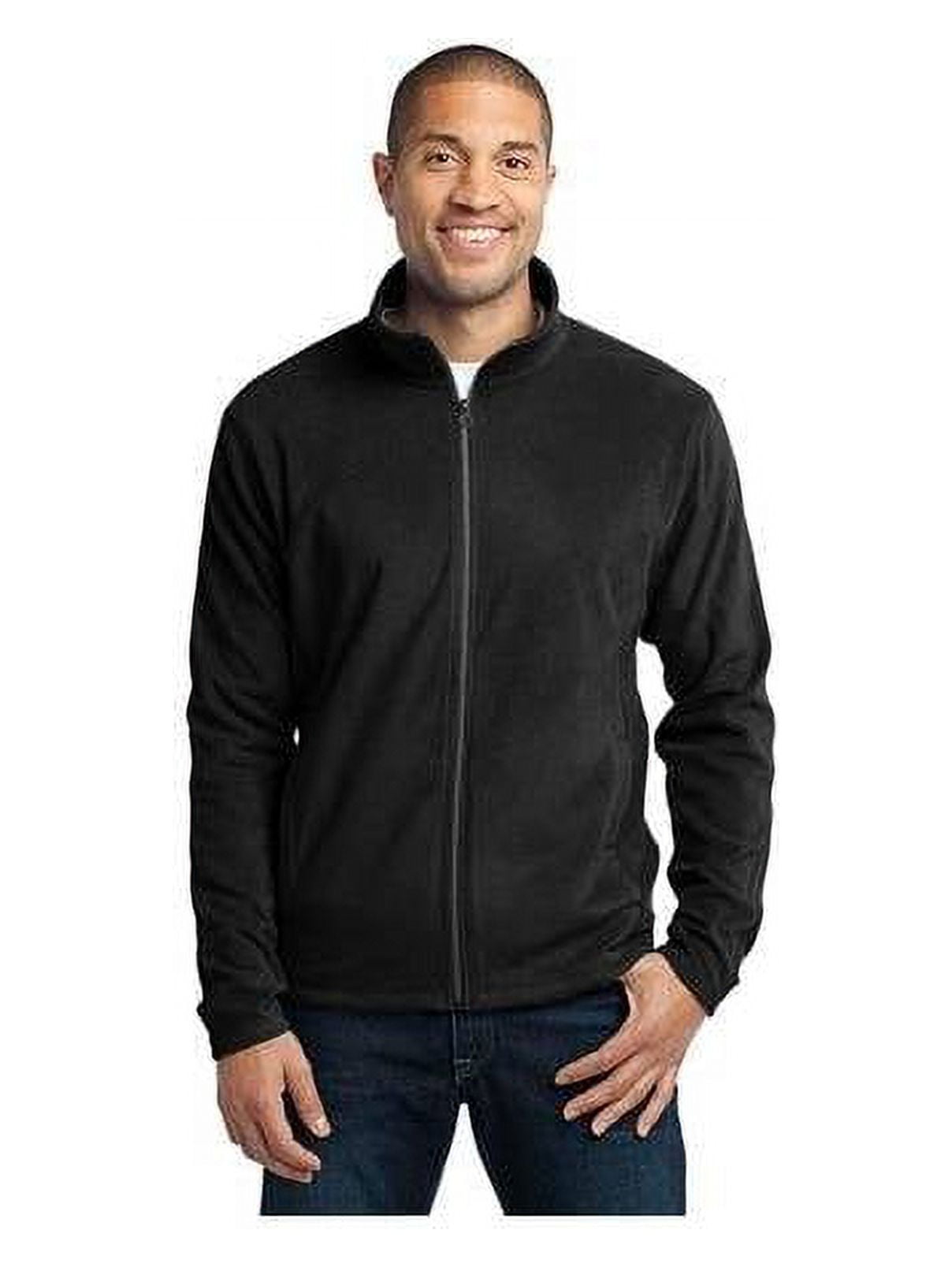 Port Authority - Microfleece Jacket, Black 2XL - Walmart.com