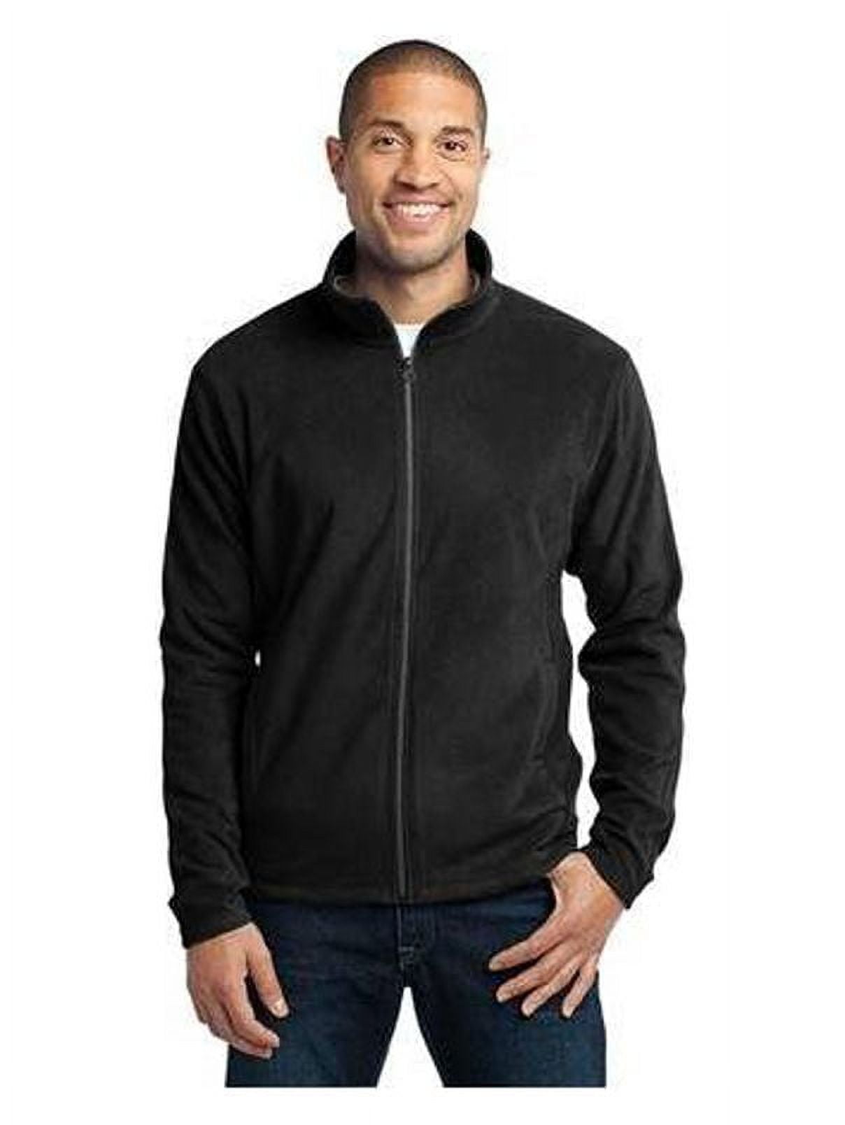 Port Authority - Microfleece Jacket, Black 3XL - Walmart.com