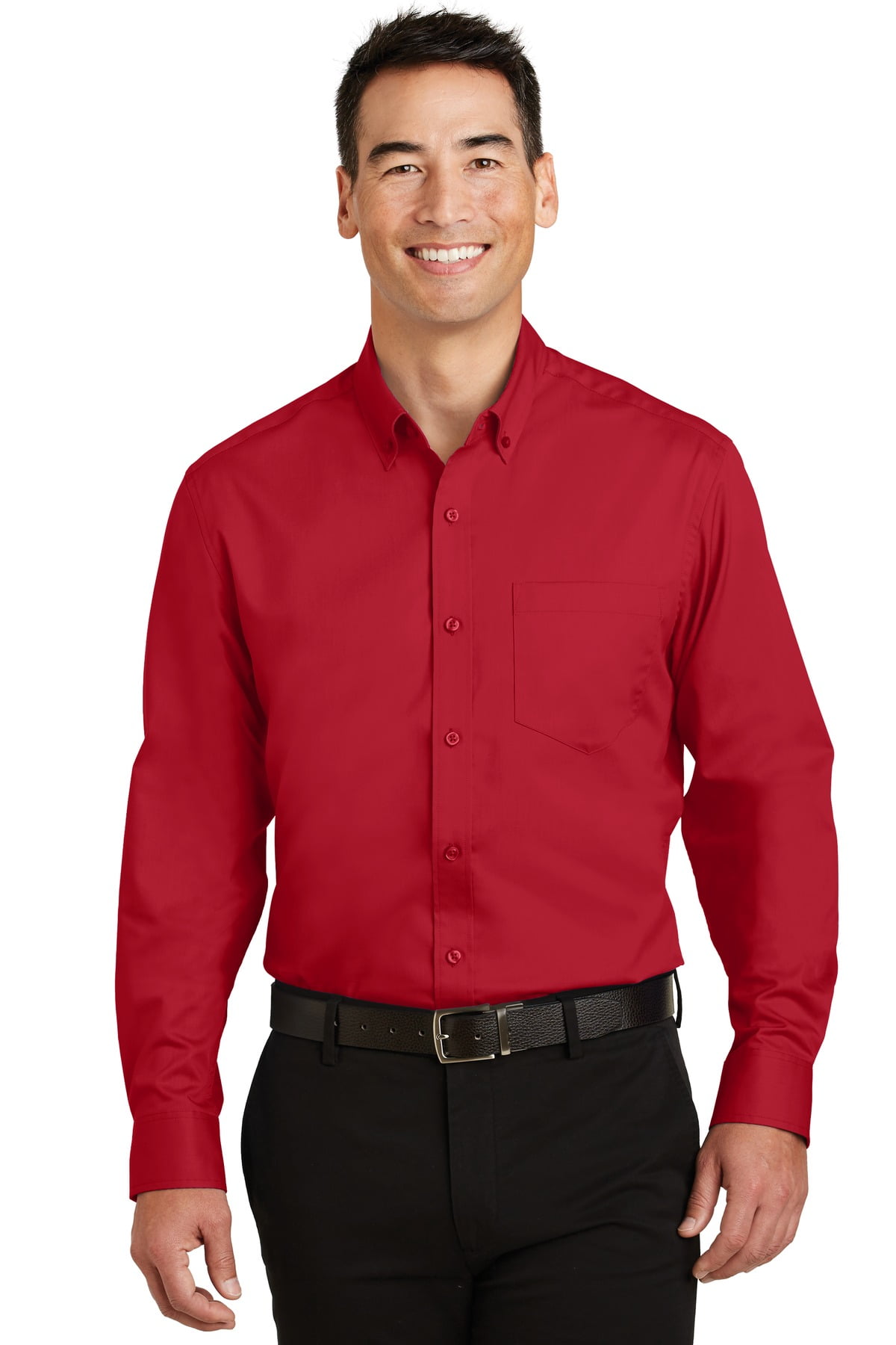 Port Authority SuperPro Twill Shirt-2XL (Rich Red) - Walmart.com