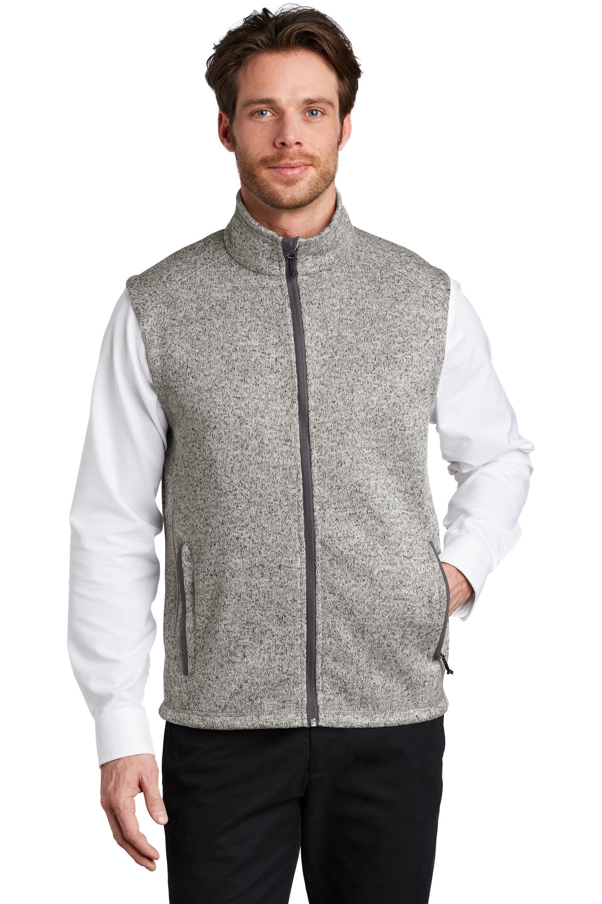 Port Authority Sweater Fleece Vest F236 - Walmart.com