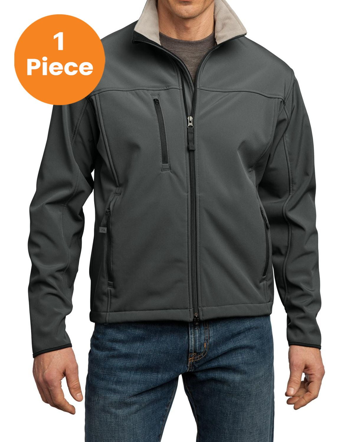 Port Authority TLJ790 Tall Glacier Soft Shell Jacket, Smoke Grey ...