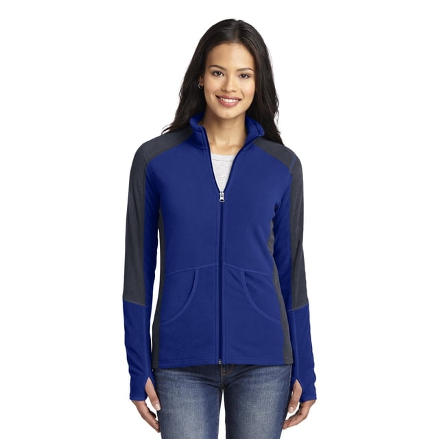 Port Authority Women's Colorblock Microfleece Jacket - L230 - Walmart.com