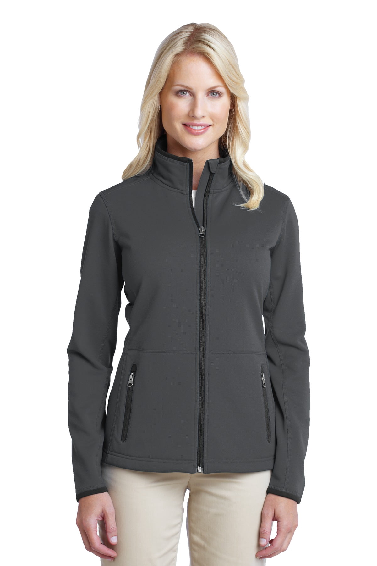 Port Authority Women's Pique Fleece Jacket - Walmart Business Supplies