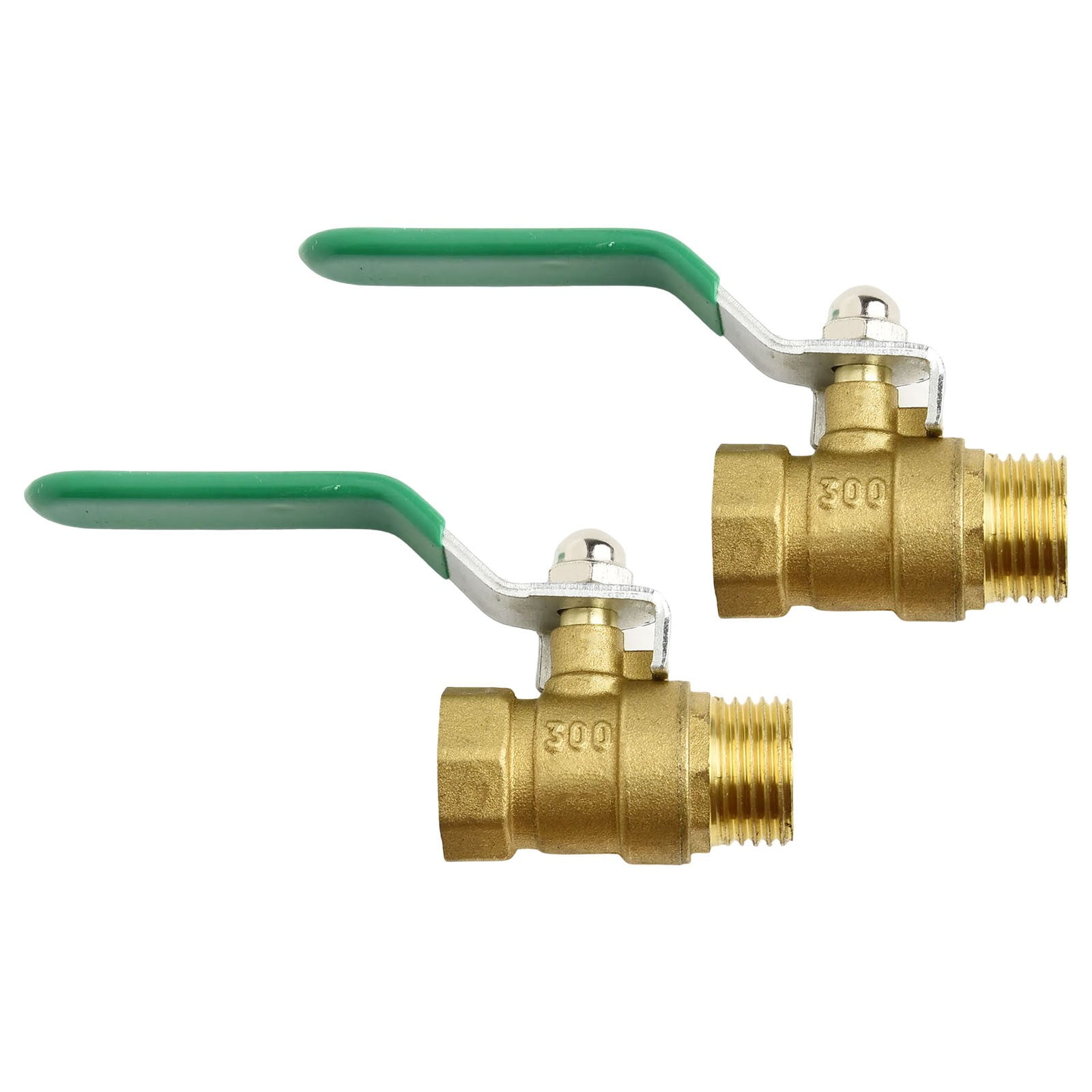 Port Brass Ball Valve, with Full Flow Port, Female Npt To Male Npt ...