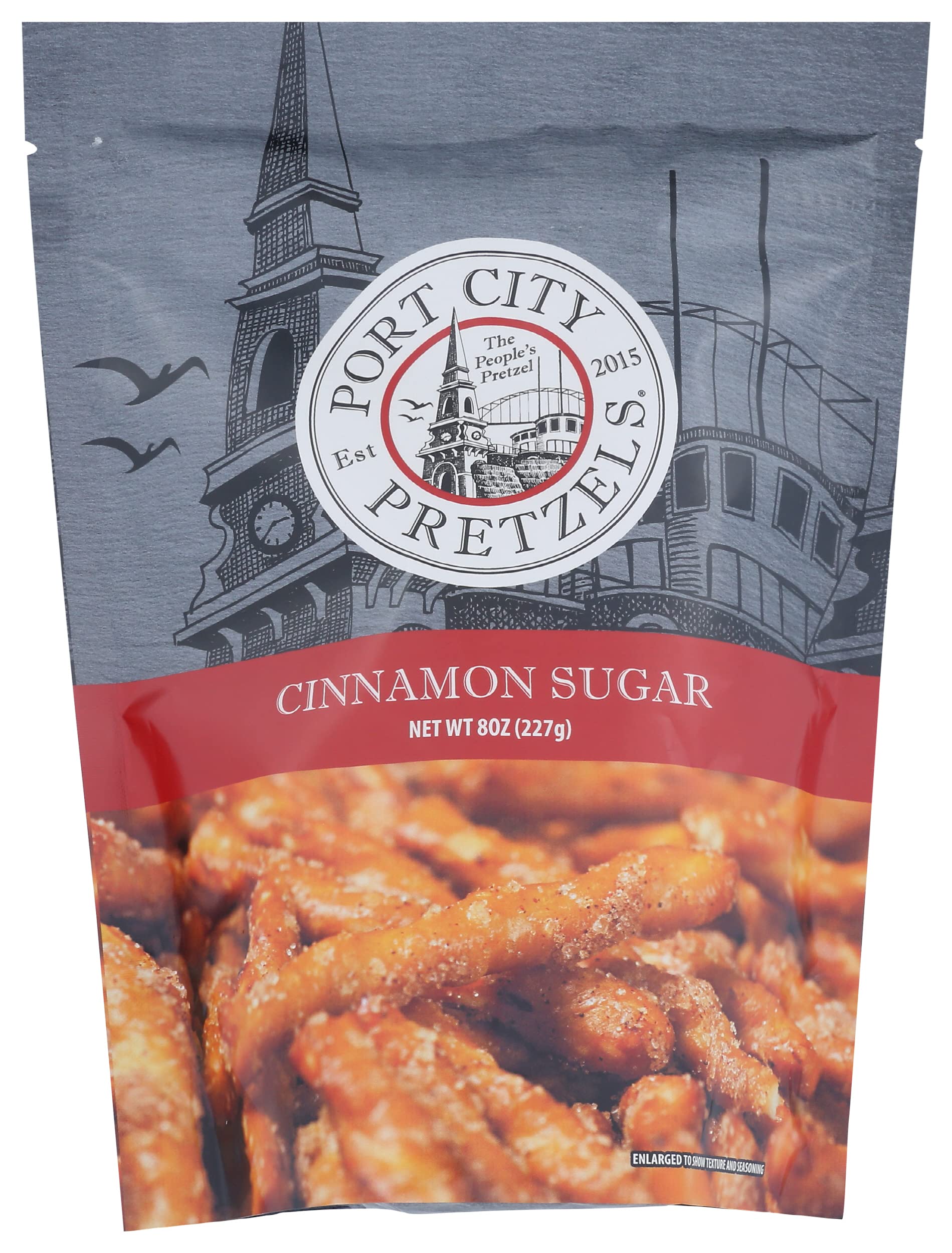 Port City Pretzels Cinnamon Sugar 8 oz (Pack Of 12) - Walmart.com