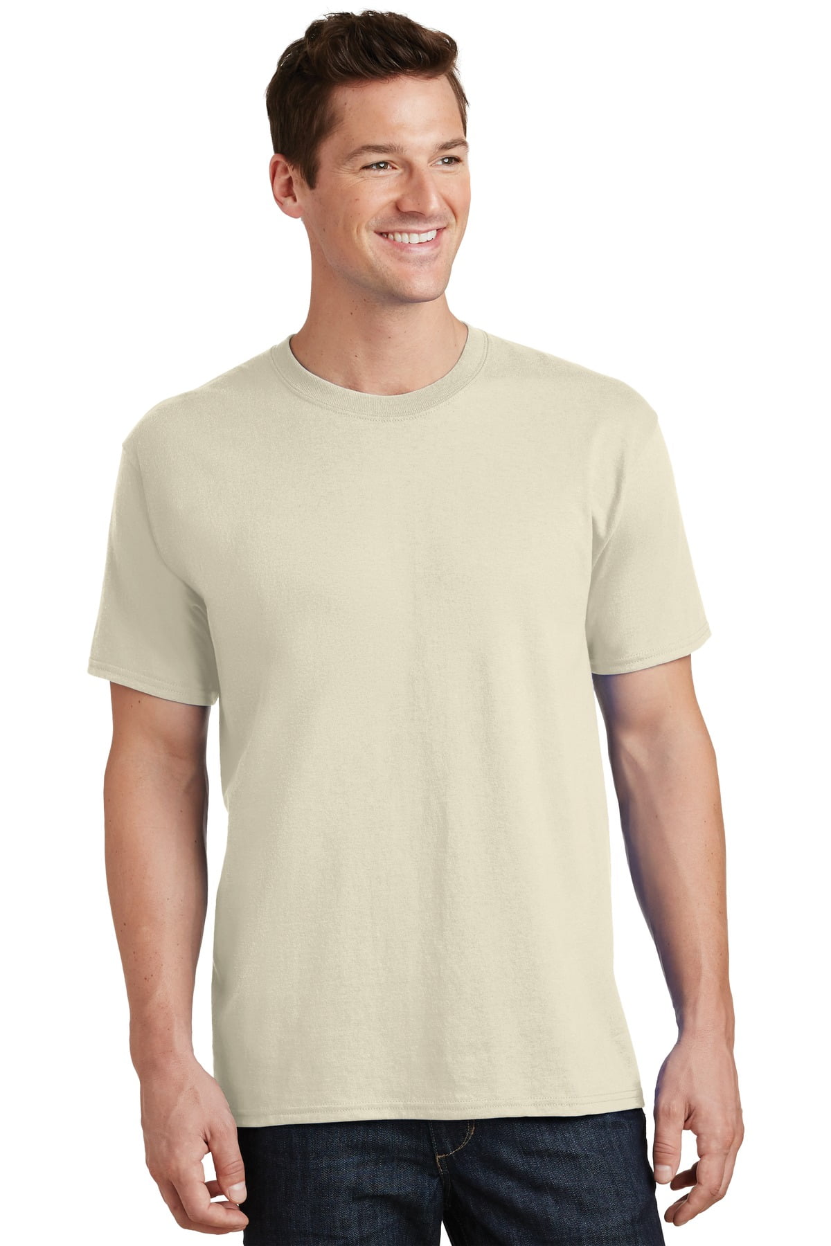 Port & Company 54oz 100% Cotton TShirt (PC54) Natural, XL - Walmart.com