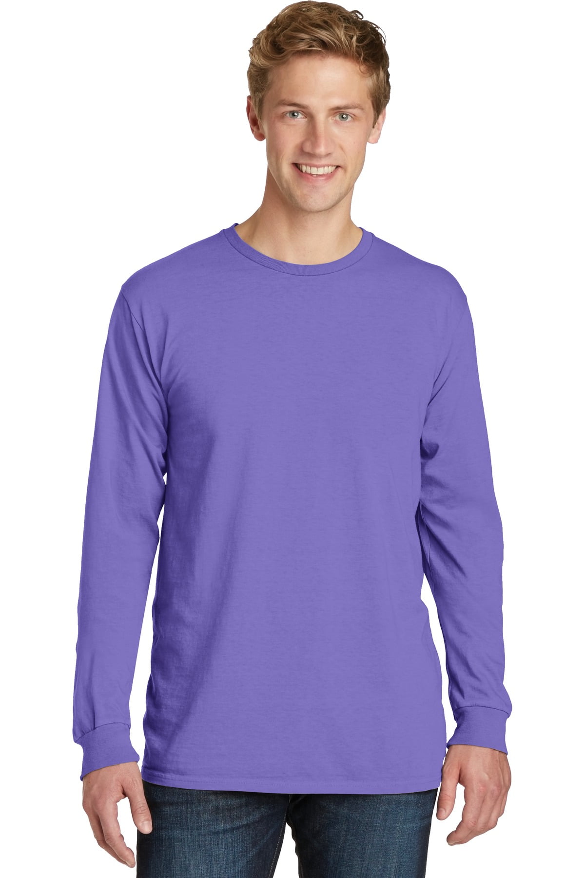 Port & Company ® Beach Wash ® Garment-Dyed Long Sleeve Tee PC099LS ...