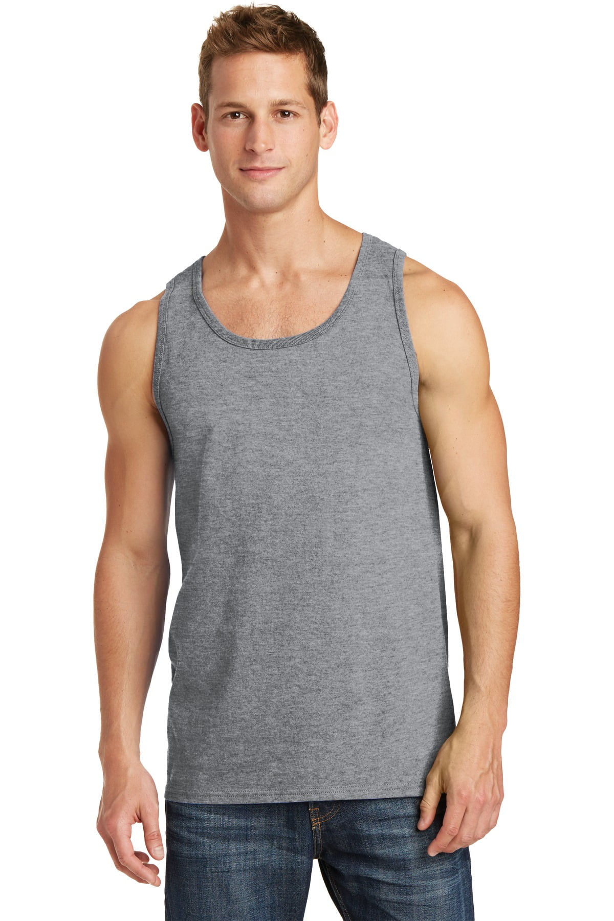 Port & Company Core Cotton Tank Top-L (Athletic Heather) - Walmart.com