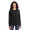 Real Essentials 4 Pack: Women's Cotton Classic-Fit Long-Sleeve Crewneck ...