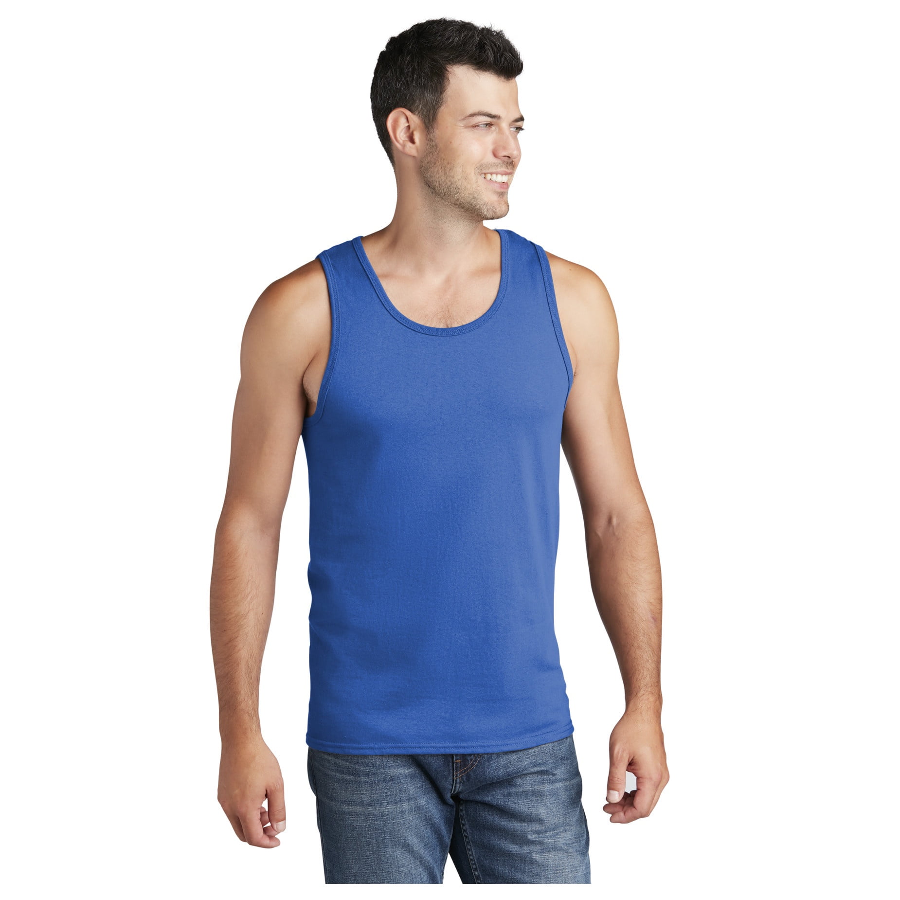 Port & Company Men's Casual Core Cotton Tank Top Royal PC54TT 4X-Large ...