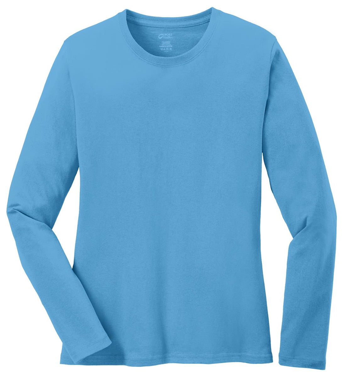 Port & Company Men's Rib Knit Cuffs Long Sleeve T-Shirt - Walmart.com