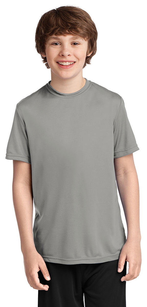 Port & Company PC380Y Youth Performance Tee, Grey Concrete, XS - Walmart.com