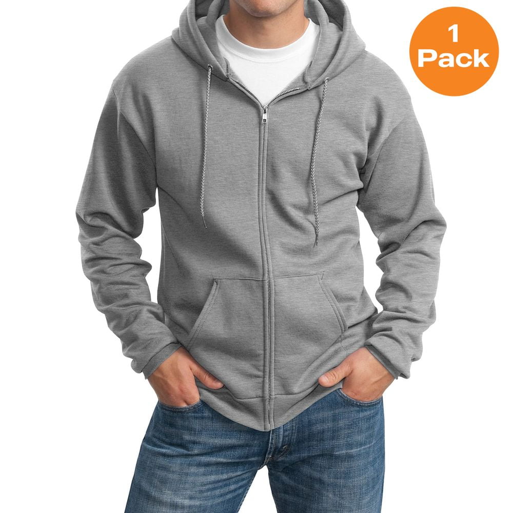 Port & Company PC90ZHT Tall Essential Fleece Full-Zip Hooded Sweatshirt ...