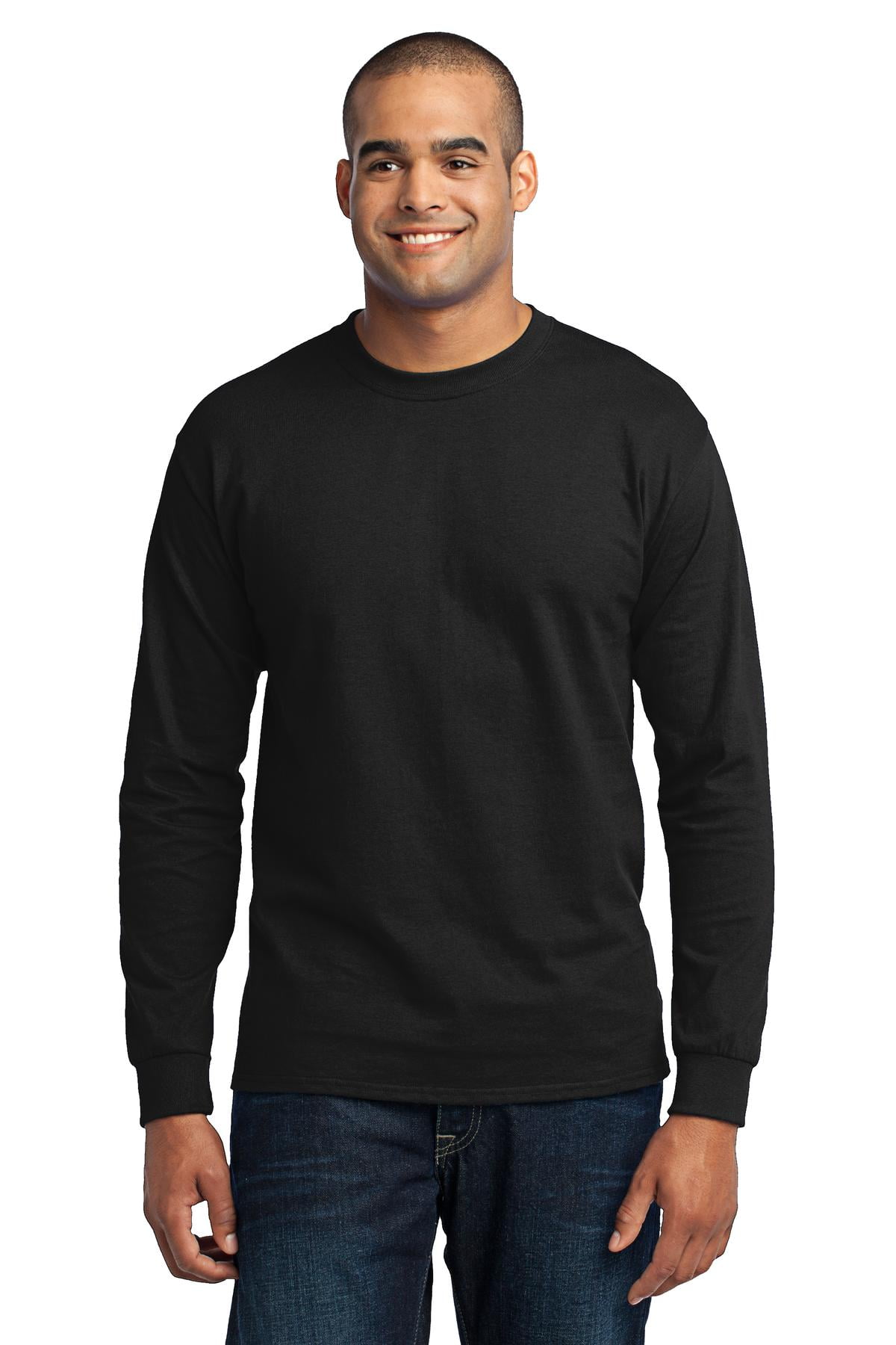 Port & Company Tall Long Sleeve Core Blend Tee. Pc55lst , PC55LST , Jet ...