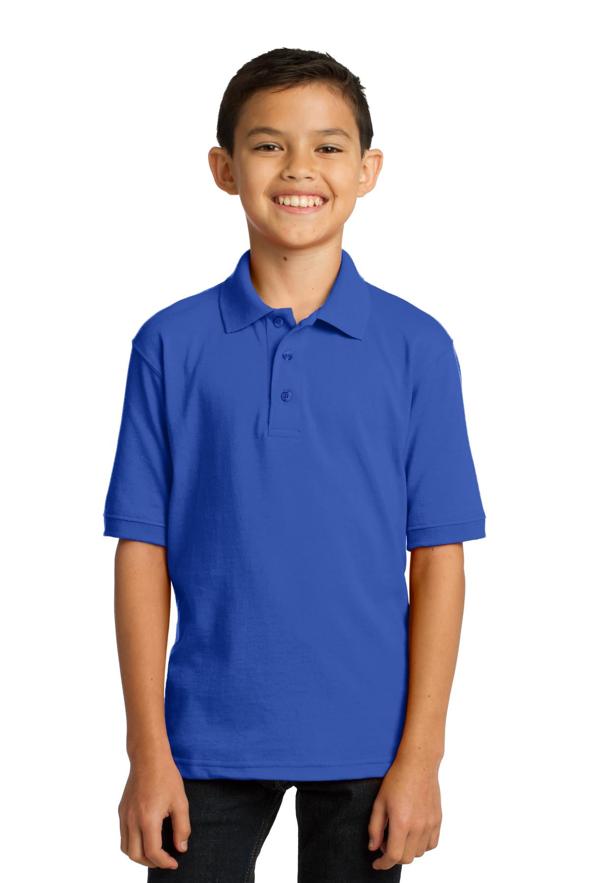 Port & Company ® Youth Core Blend Jersey Knit Polo. KP55Y - Walmart.com