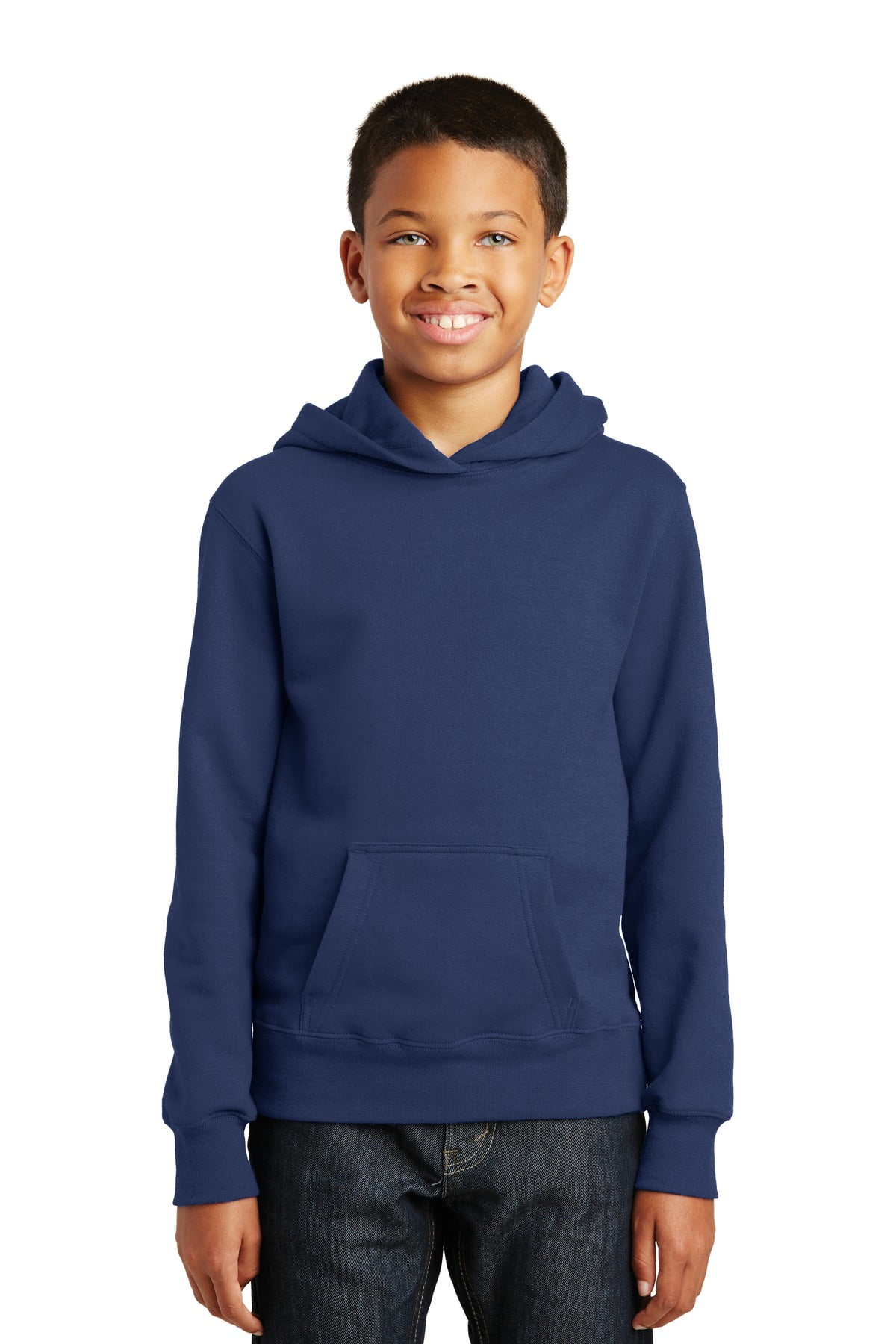 Port & Company® Youth Fan Favorite Fleece Pullover Hooded Sweatshirt ...