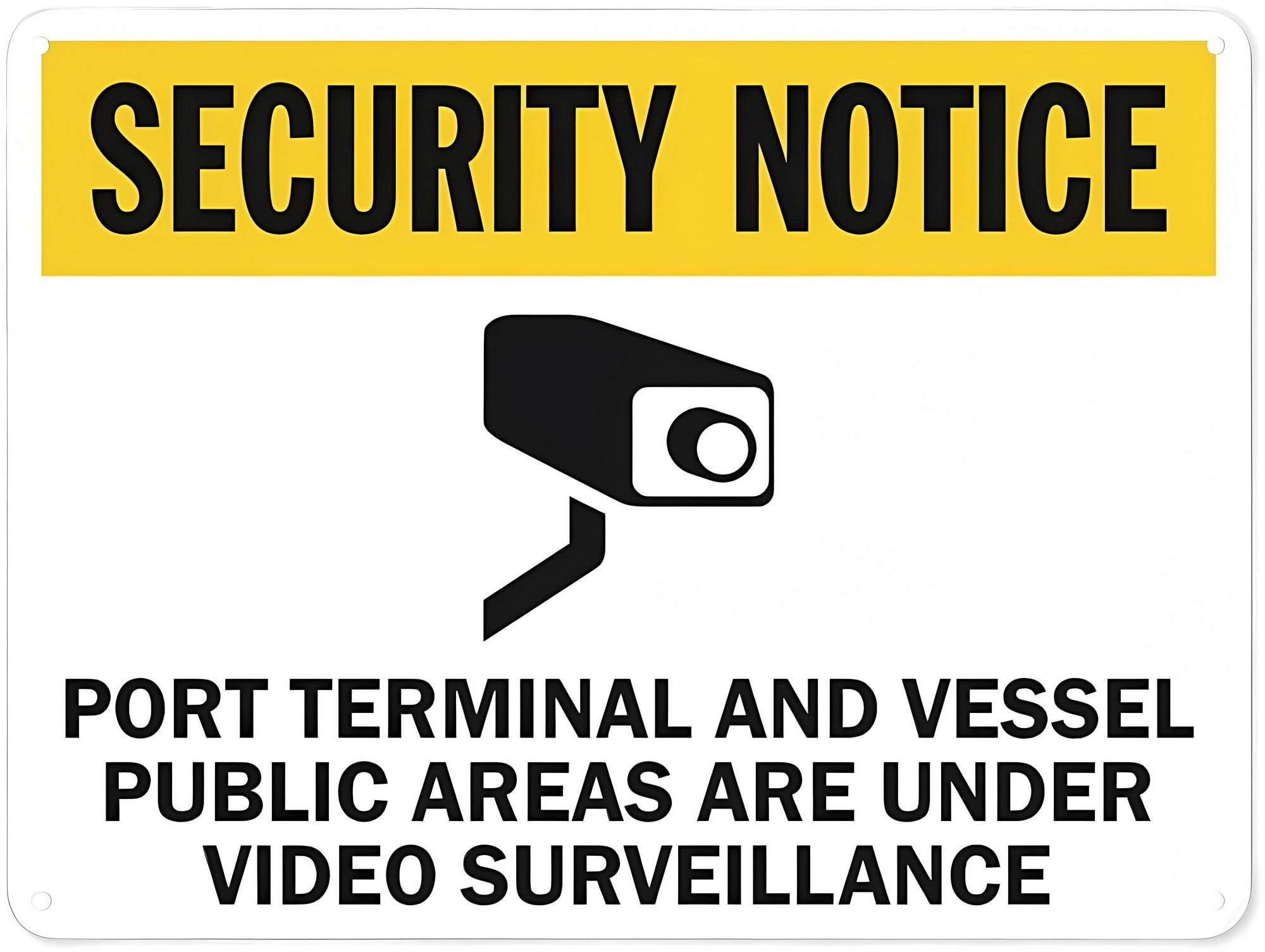 Port Terminal and Vessel Public Areas Under Video Surveillance Maritime ...