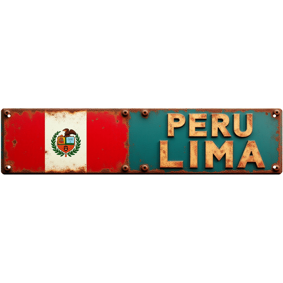 Port-au-Prince Vintage Tin Sign - 12x8 Inches - Ideal for Caribbean ...