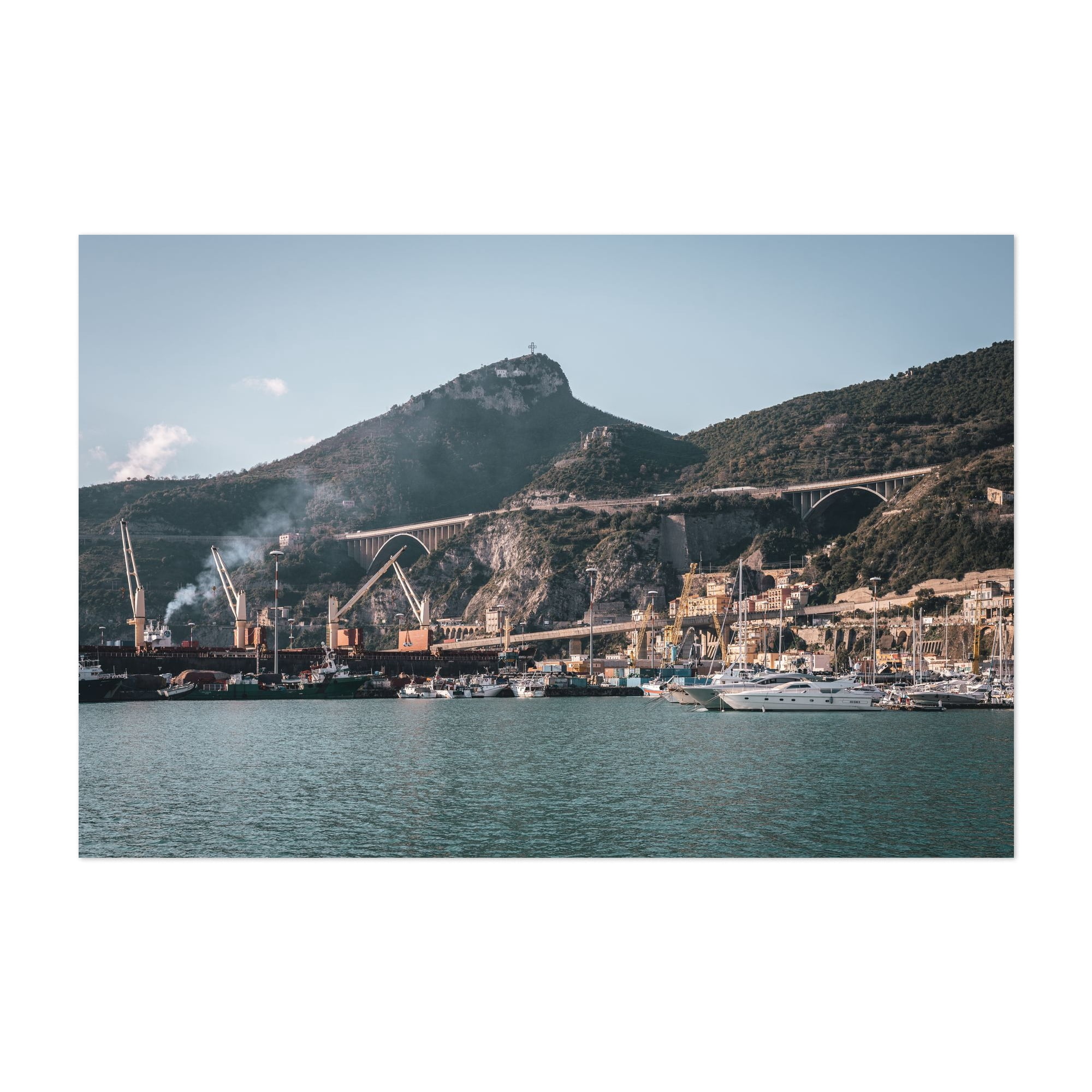 Port of Salerno 04 - Salerno Campania Italy Photography Harbor Bridge ...