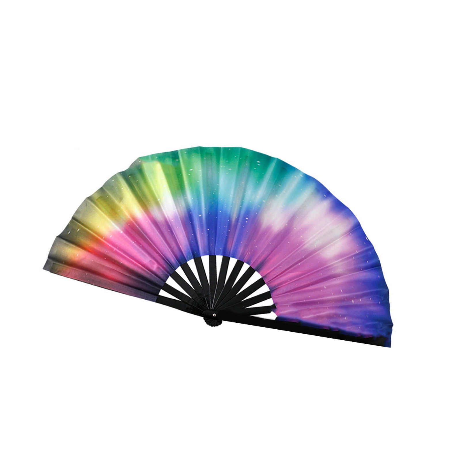 Portability Fluorescent Glowing Bamboos Hand Fan For Music Festivals ...