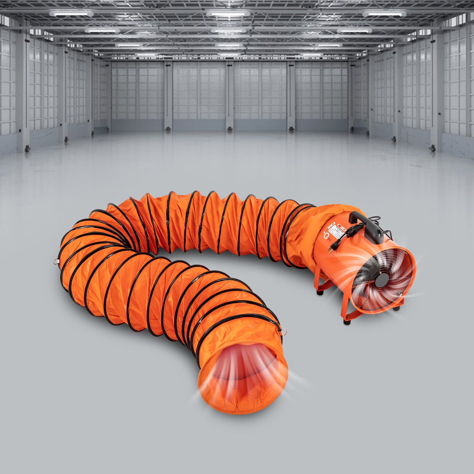 Portable 12" Extractor Blower Fan w/5m Duct Hose Ventilator Industrial ...